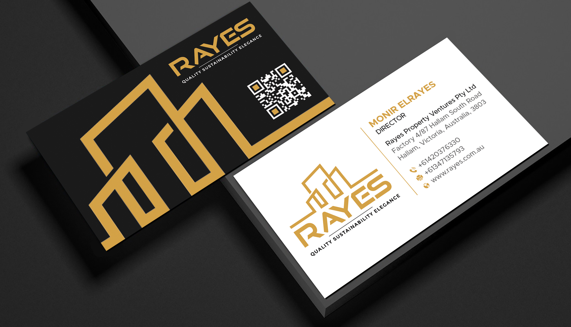 Business Card Design for Rayes Pty Ltd by DesignShout | Design #33110675