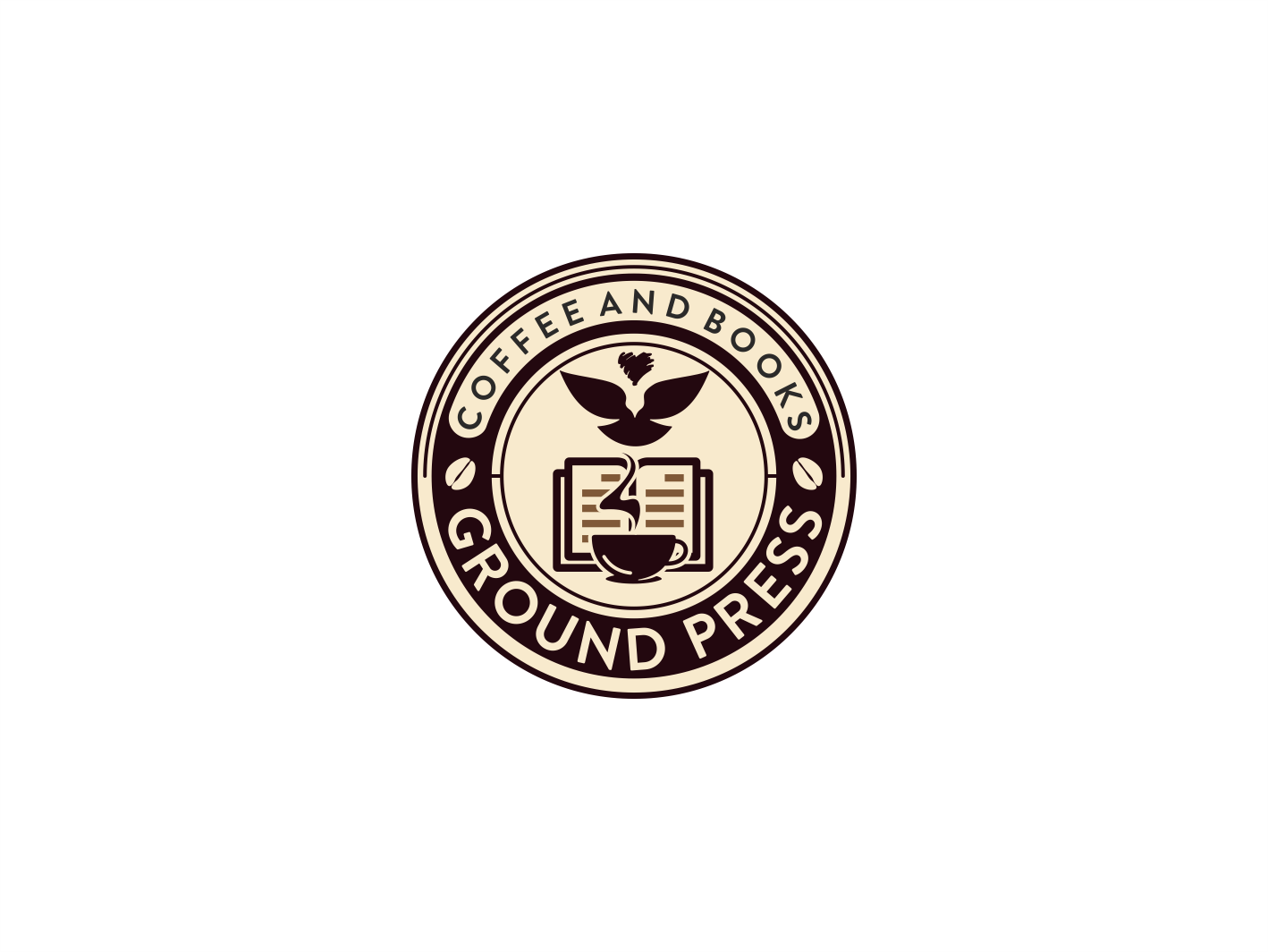 Elegant, Serious, Coffee Shop and Bookstore Logo Design for Ground ...