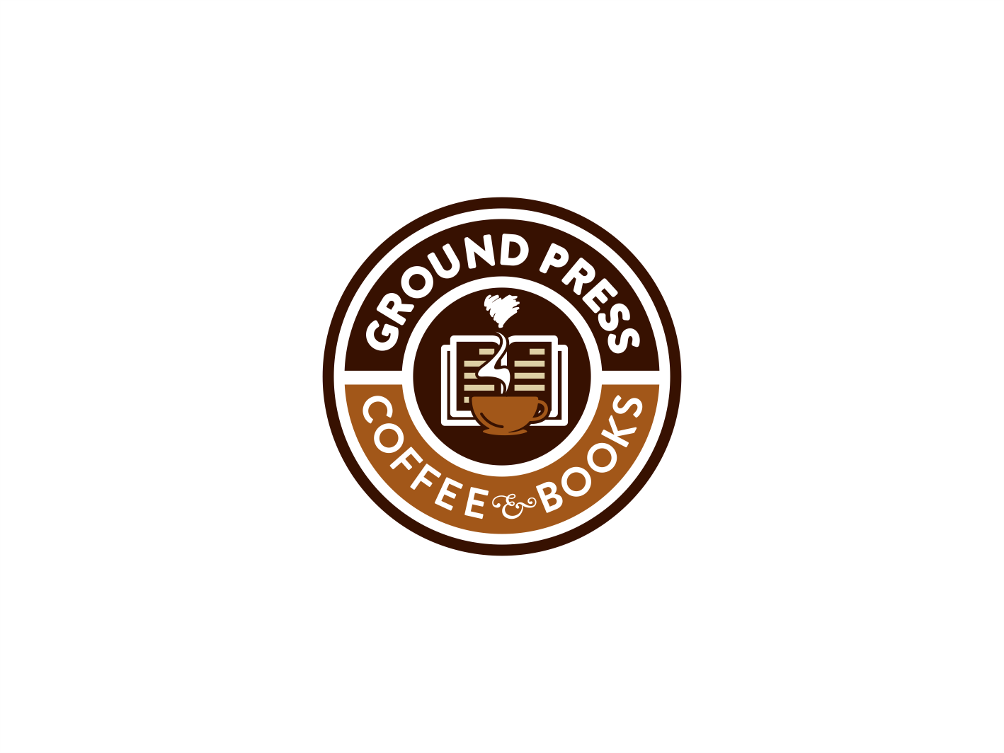 Elegant, Serious, Coffee Shop and Bookstore Logo Design for Ground ...