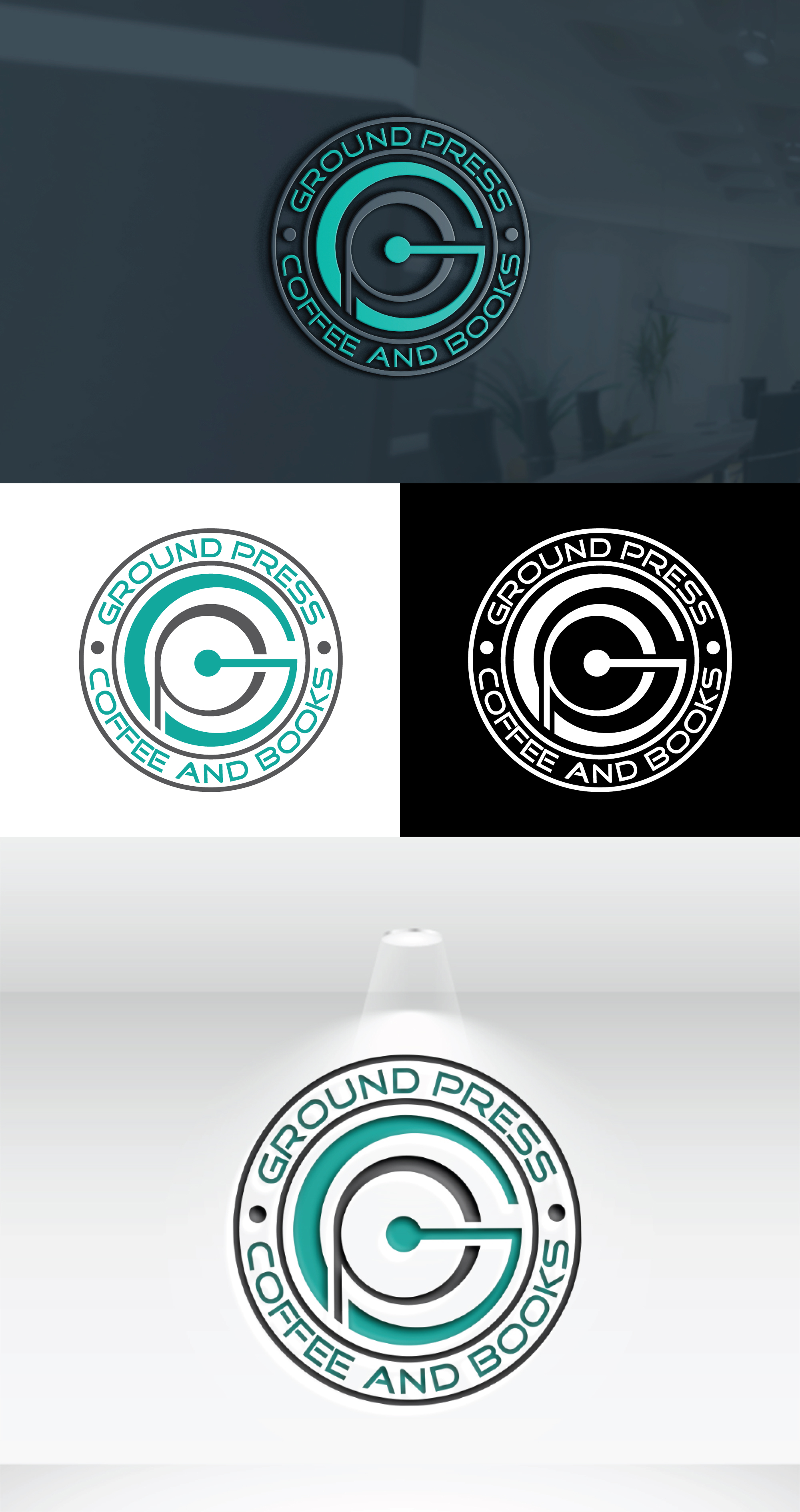 Elegant, Serious, Coffee Shop and Bookstore Logo Design for Ground ...