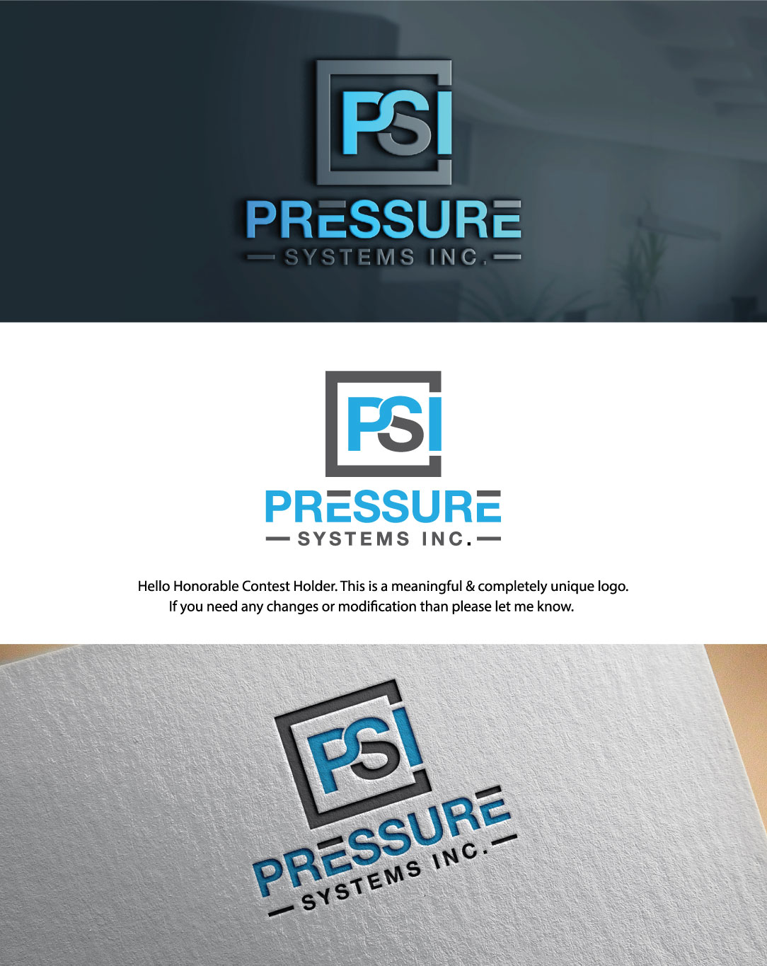 Professional, Elegant, Industrial Logo Design for PSI Pressure Systems ...