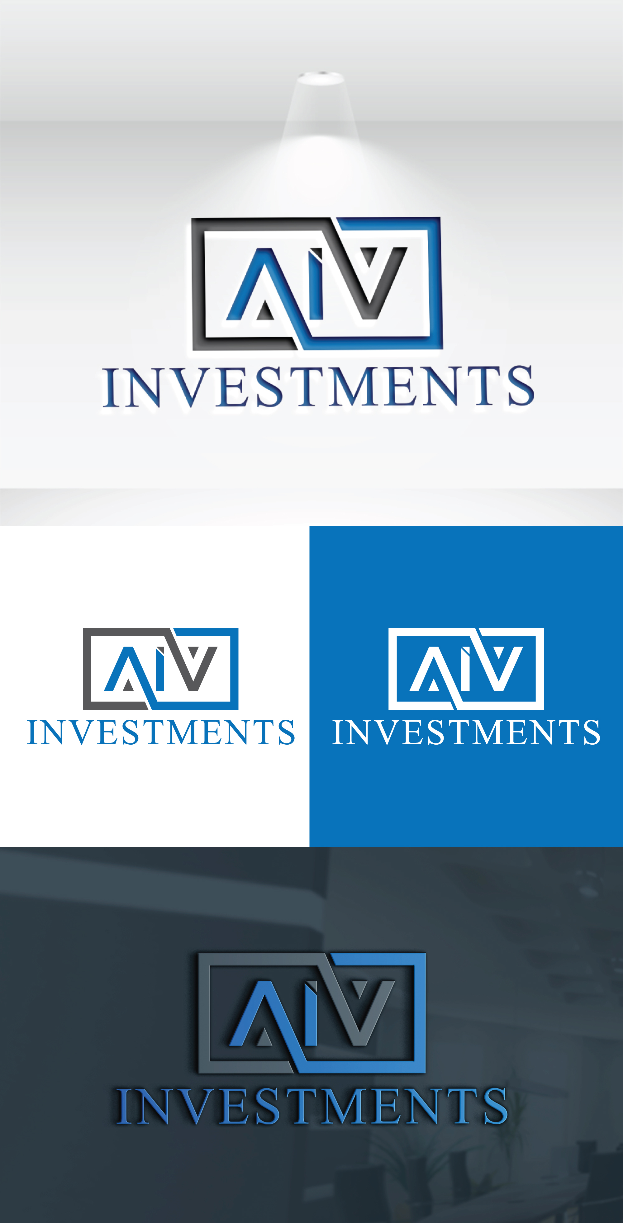 Logo Design for AIV Investments by Diane 01 | Design #33073642