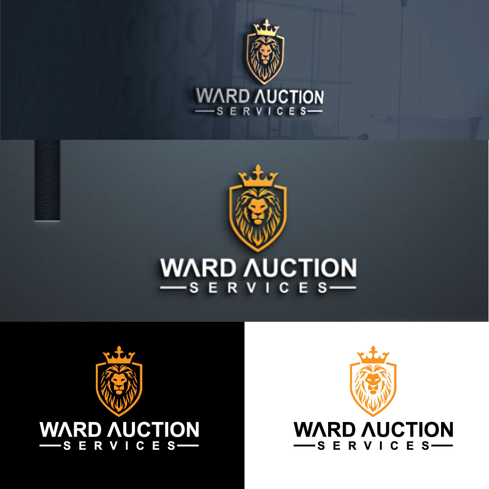 Bold, Serious, Real Estate Logo Design for Ward Auction Services by ...