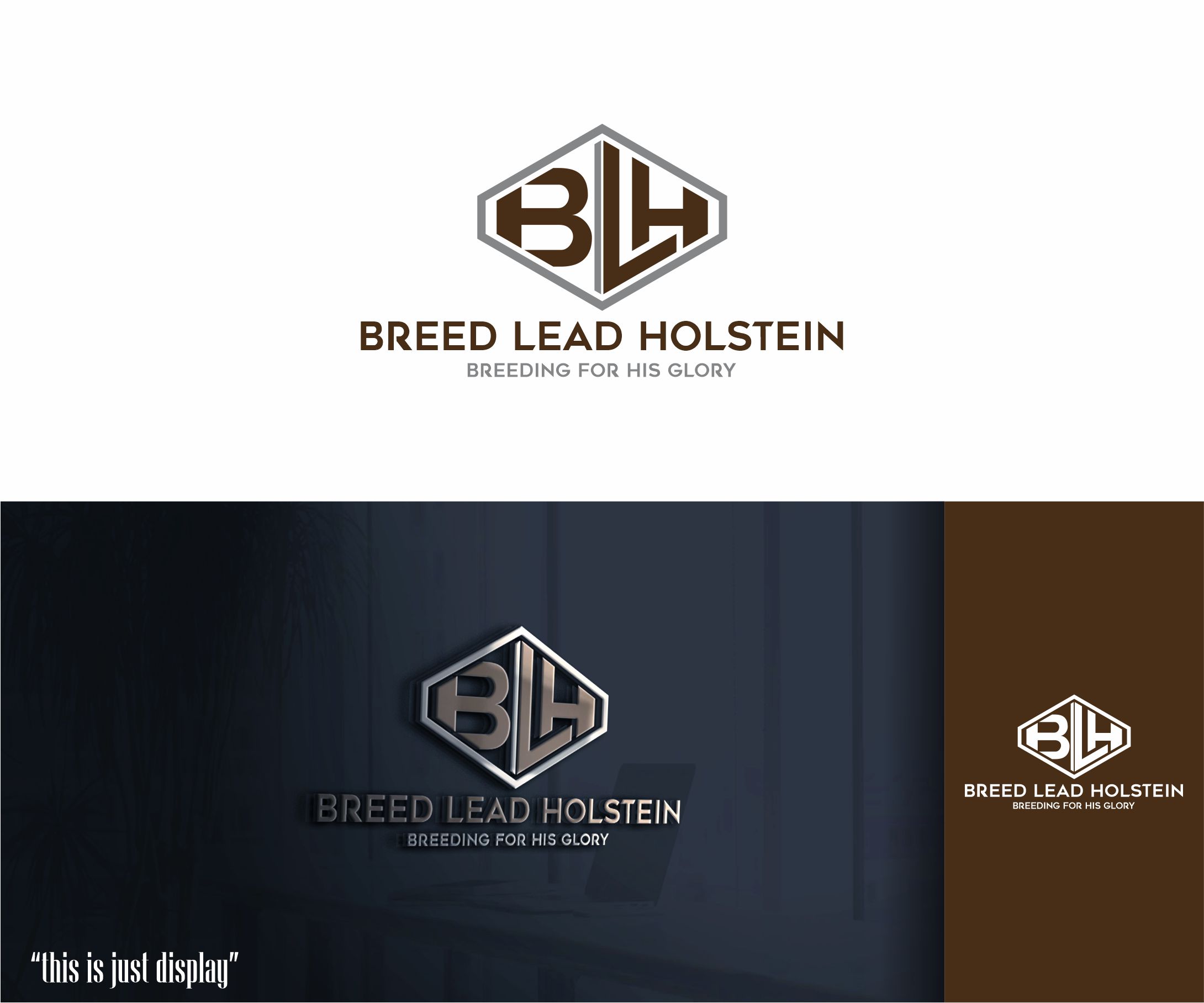 Elegant, Playful Logo Design for BREED LEAD HOLSTEIN / BREEDING FOR HIS ...