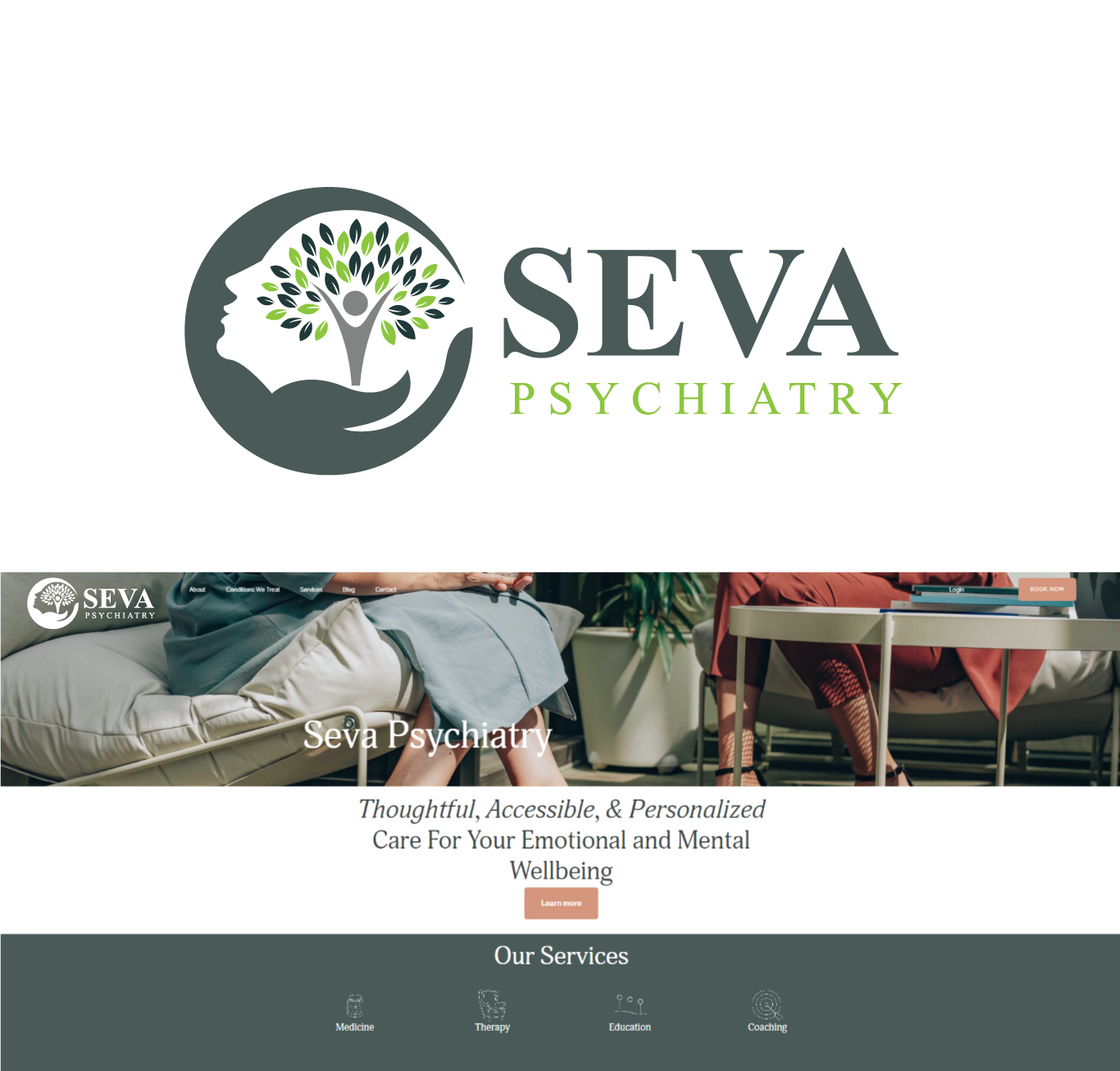 Modern, Professional, Medical/Psychiatry Logo Design for Seva ...