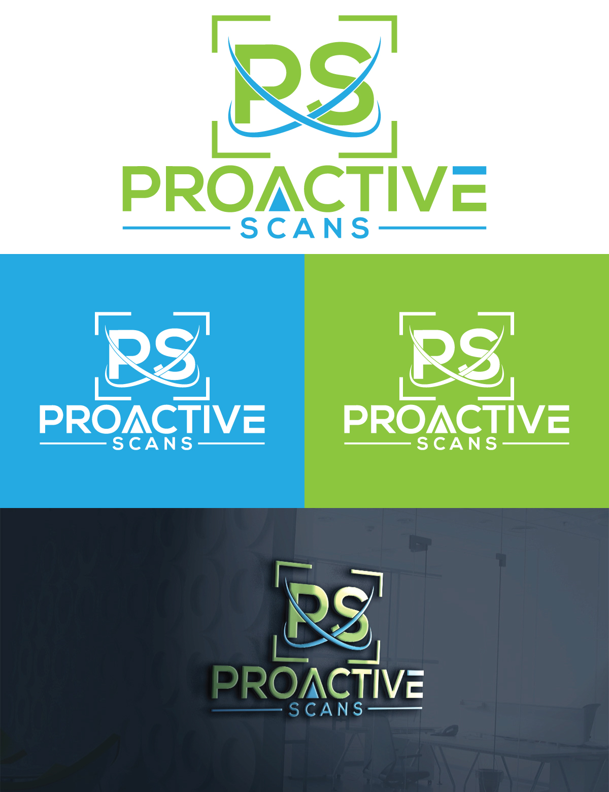 Logo Design for Proactive Scans by LogoHenter. | Design #33081720