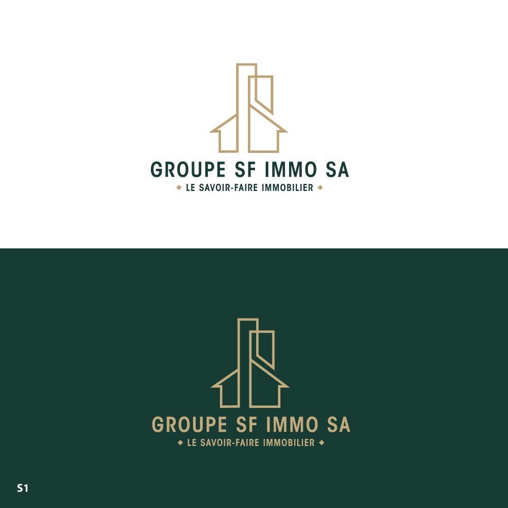 Elegant, Playful, Real Estate Logo Design for Groupe SF Immo SA and ...