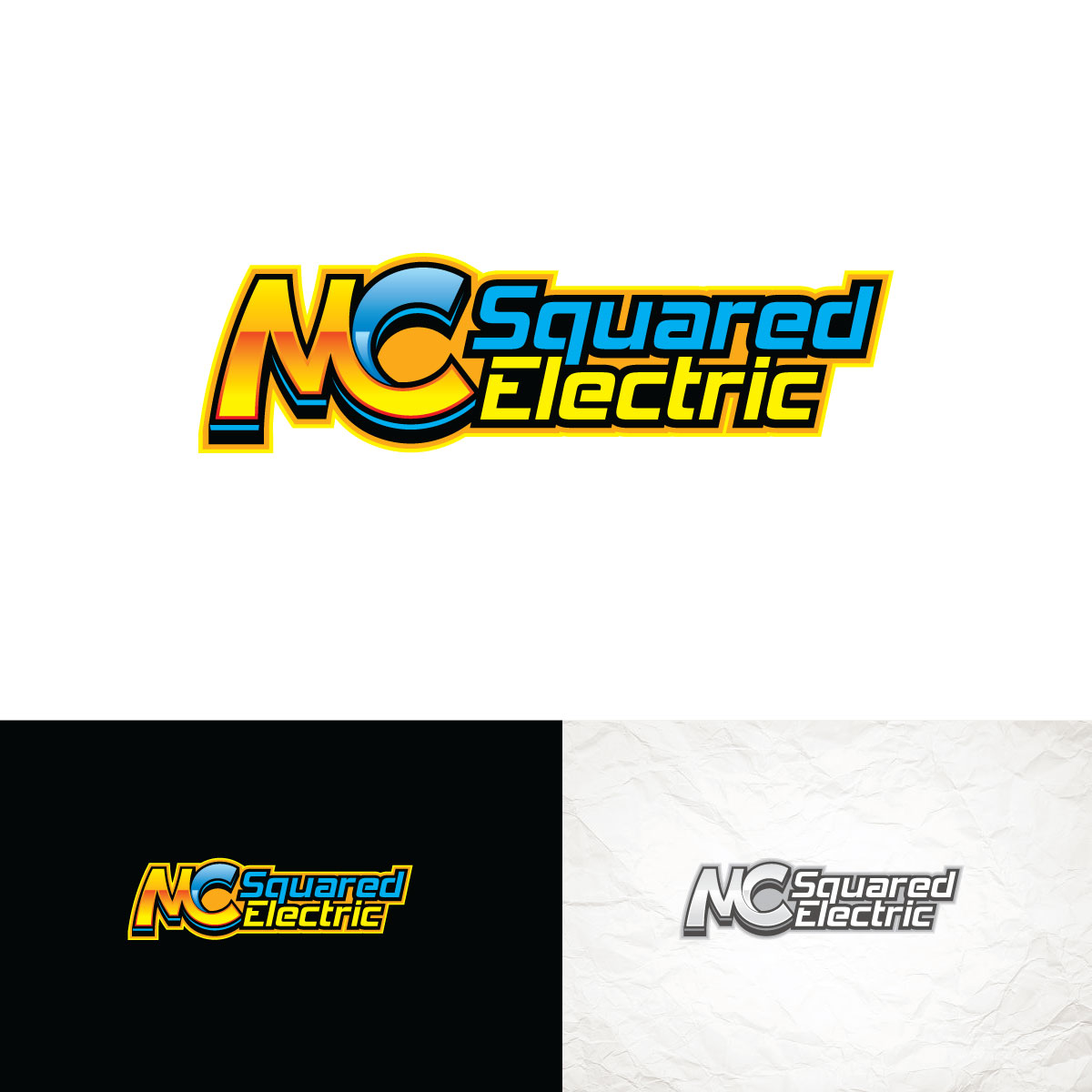 Masculine, Bold, Construction. Electrical Logo Design for MC Squared ...