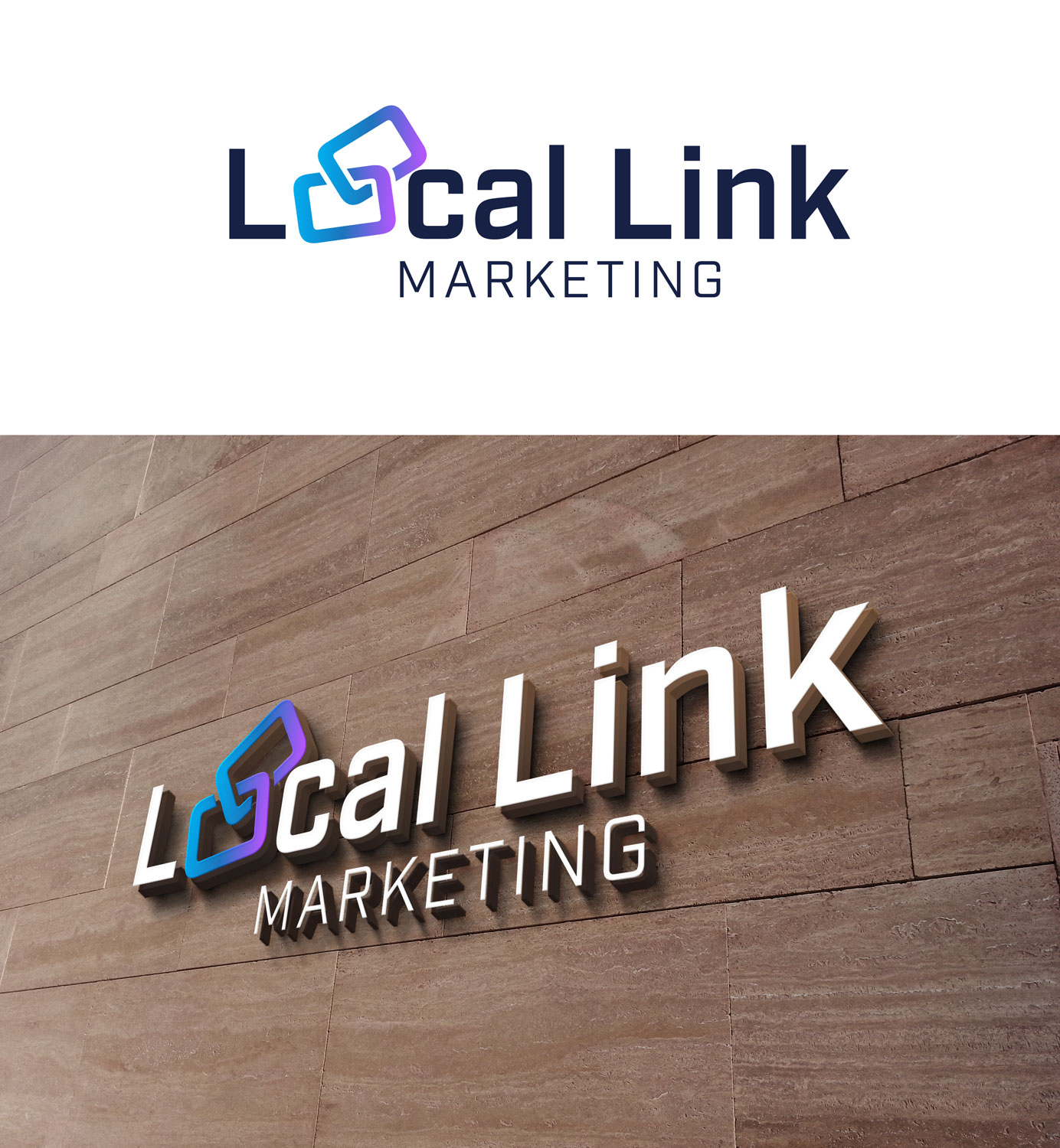 Bold, Serious, Local Adverting Agency Logo Design for Local Link ...