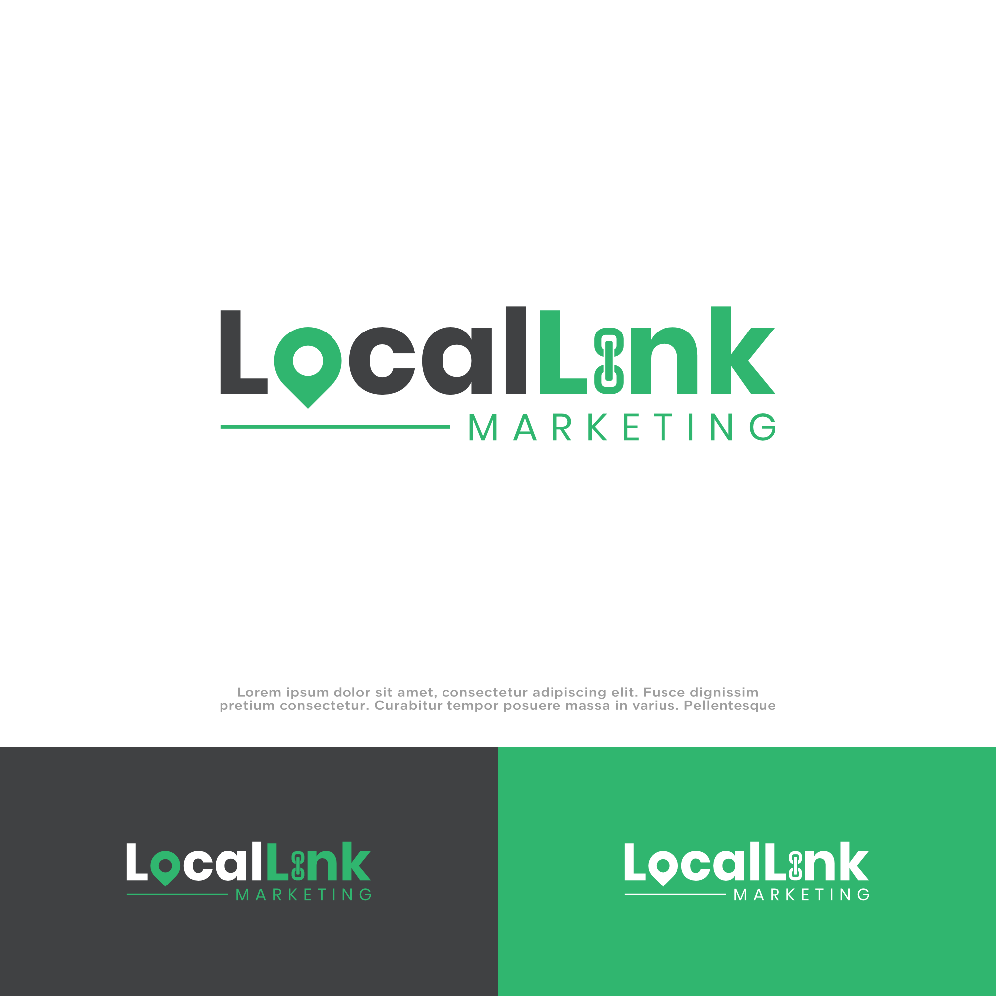 Bold, Serious, Local Adverting Agency Logo Design for Local Link ...