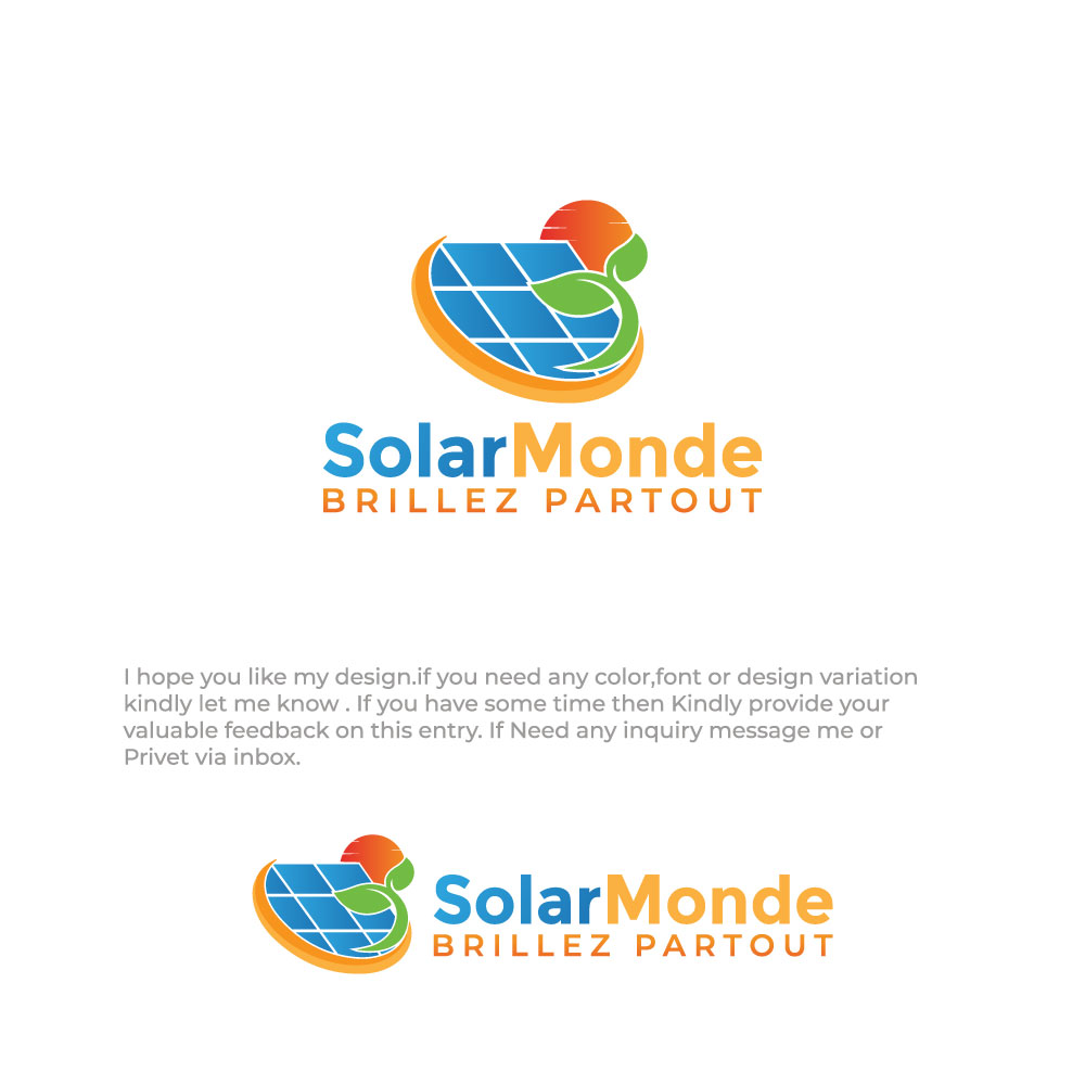 Bold, Professional, Solar Panles Logo Design for SolarMonde - Brillez ...