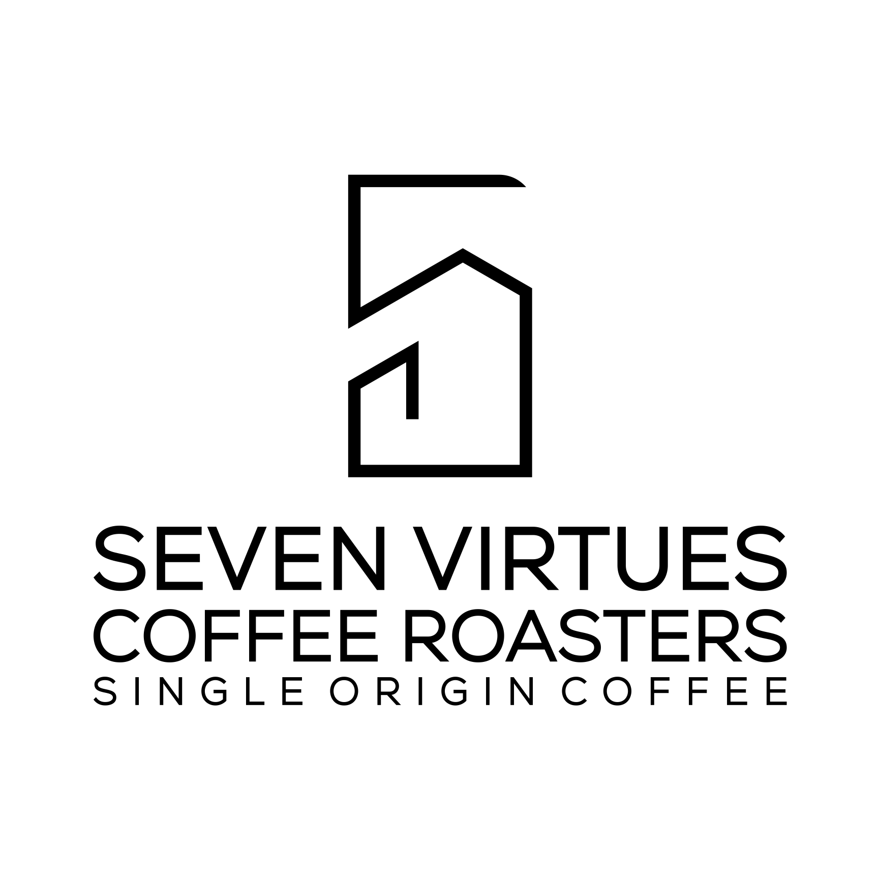 Elegant, Playful Logo Design for Seven Virtues Coffee Roasters. Single ...