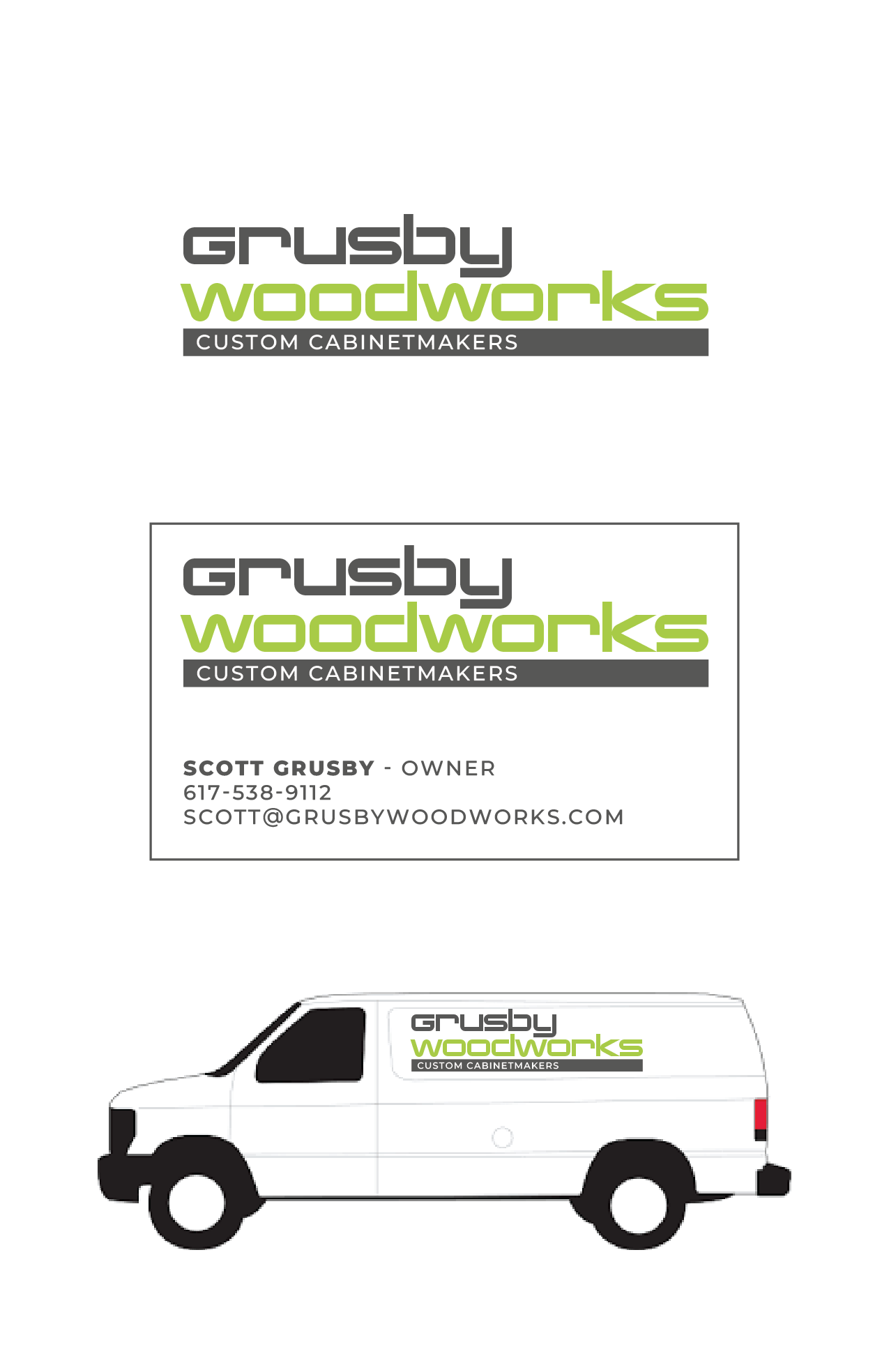 Upmarket, Playful, cabinetry Logo Design for Grusby Woodworks Custom ...
