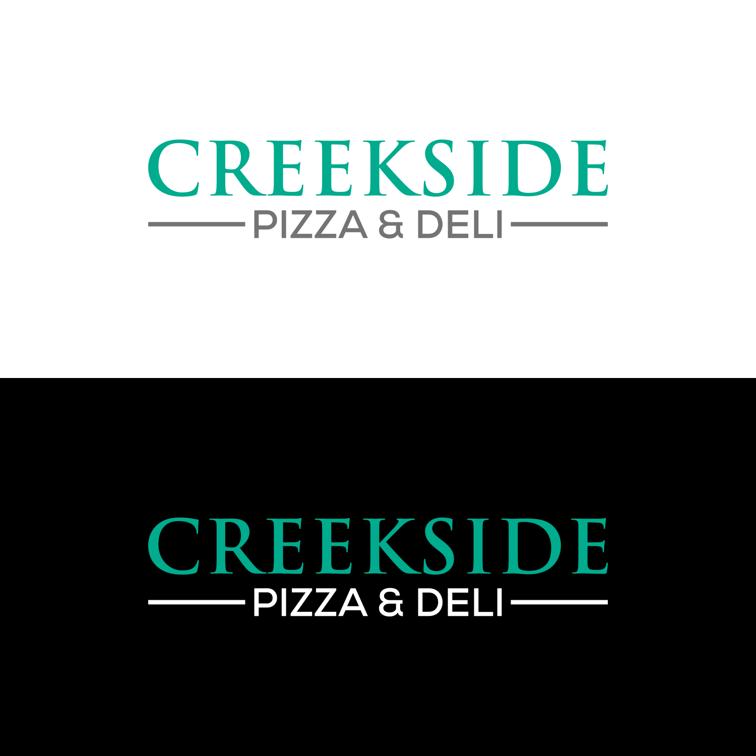 Playful, Modern Logo Design for Creekside Pizza & Deli by F_DSGN ...