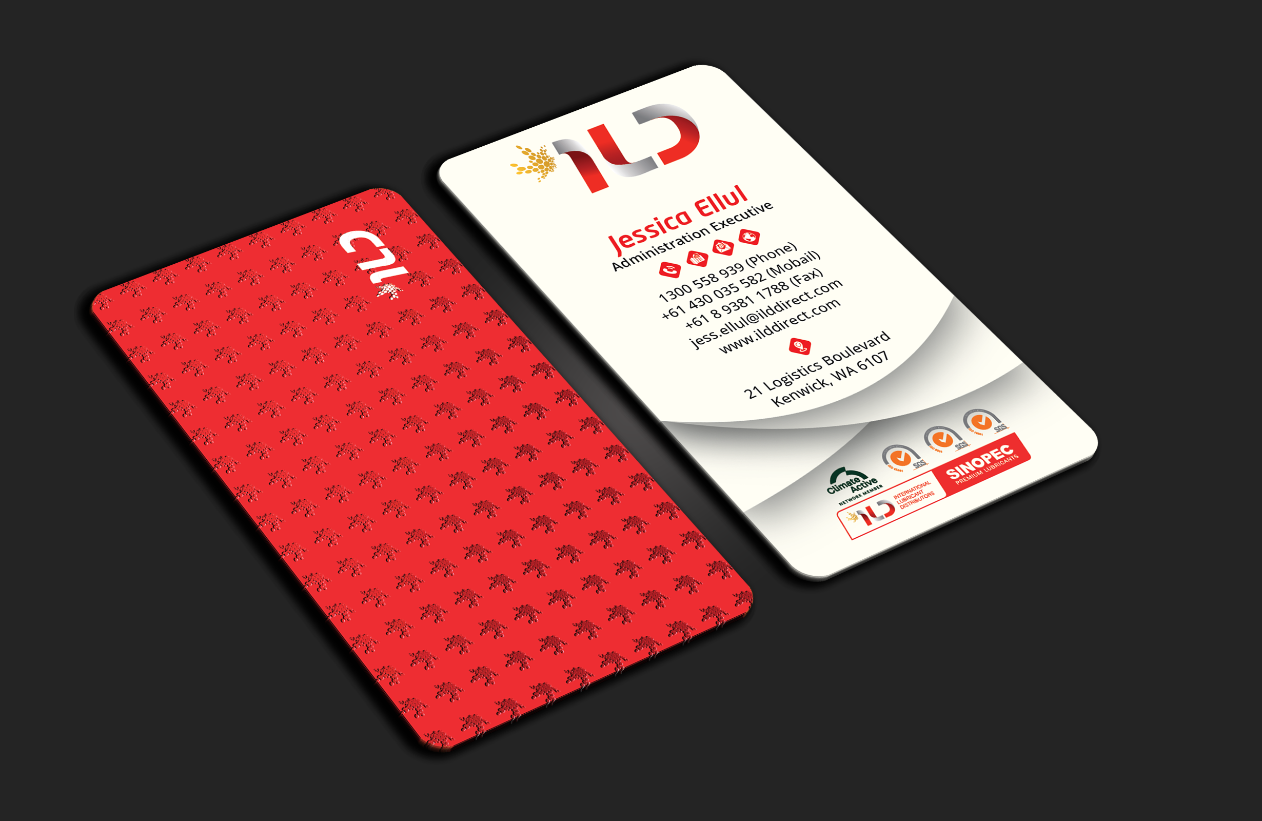 Upmarket, Professional Business Card Design for ILD-SINOPEC by ...