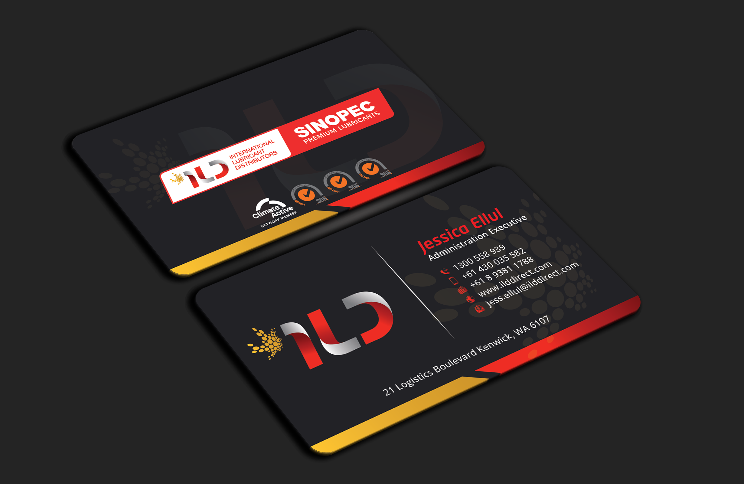 Upmarket, Professional Business Card Design for ILD-SINOPEC by ...