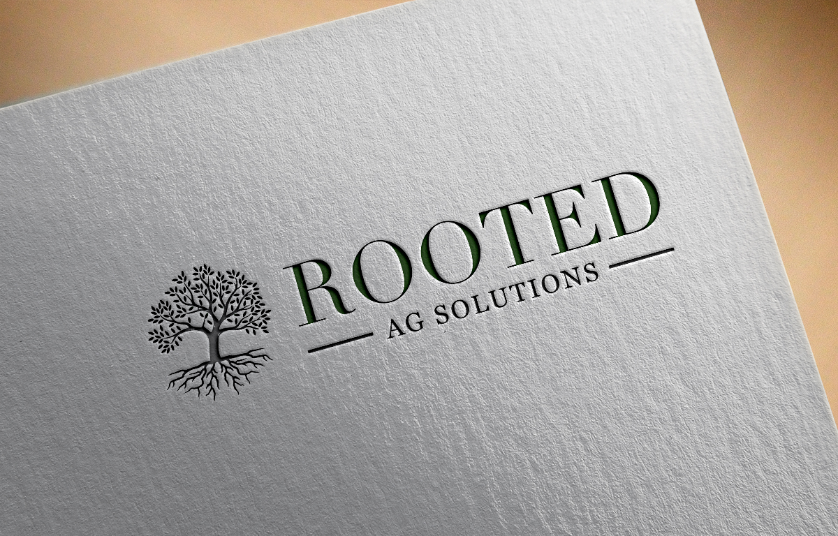 Logo Design for Rooted AG Solutions by AMMERA | Design #33129226
