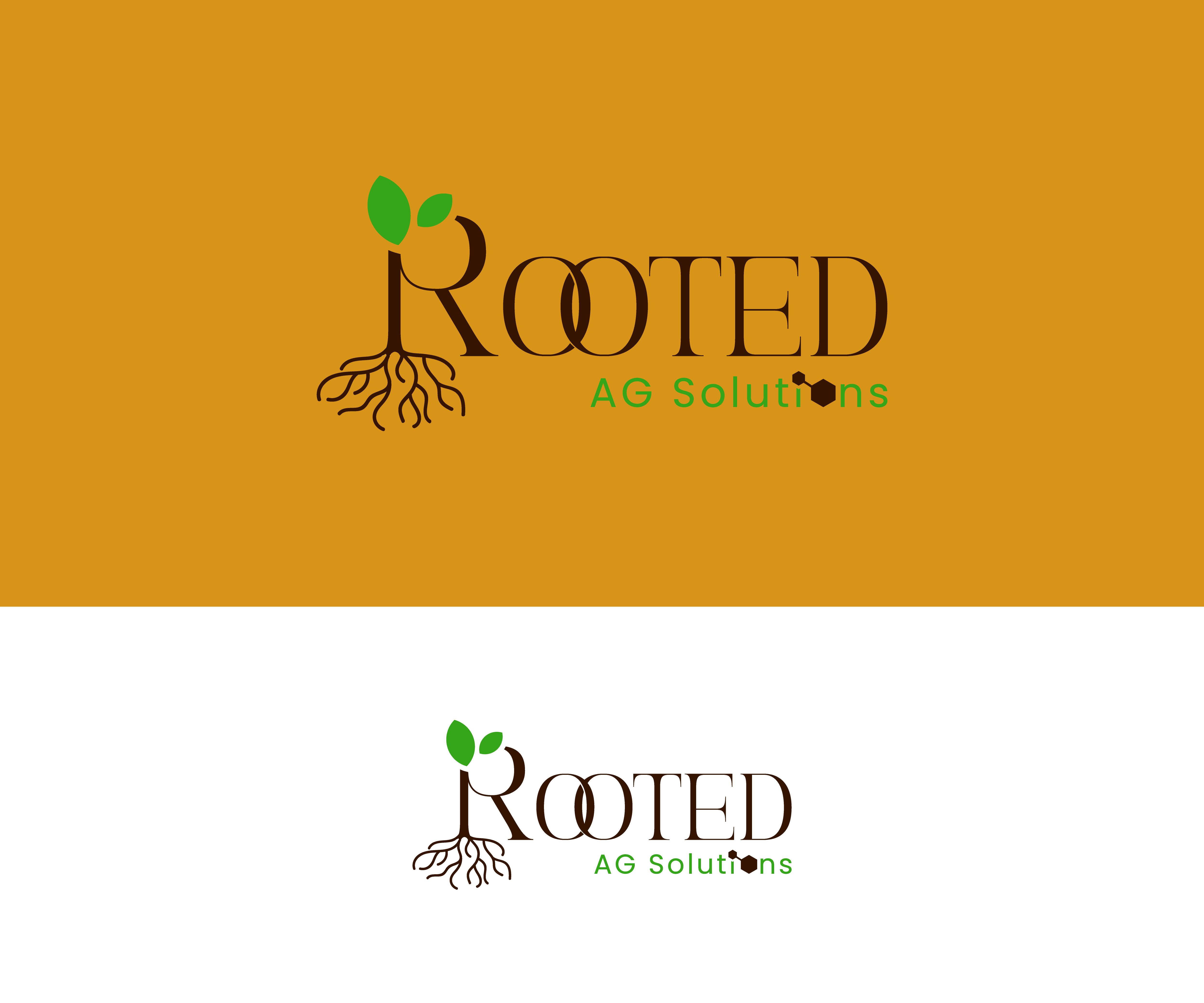 Logo Design for Rooted AG Solutions by Fahmida Sattar Santa | Design ...