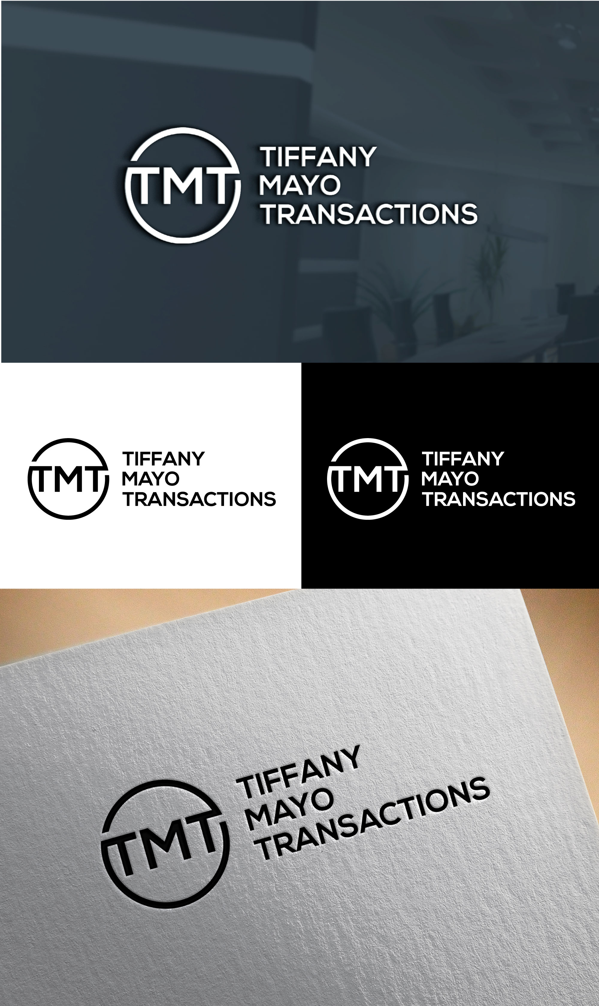 Modern, Bold, merchant services Logo Design for TMT(tiffany mayo ...