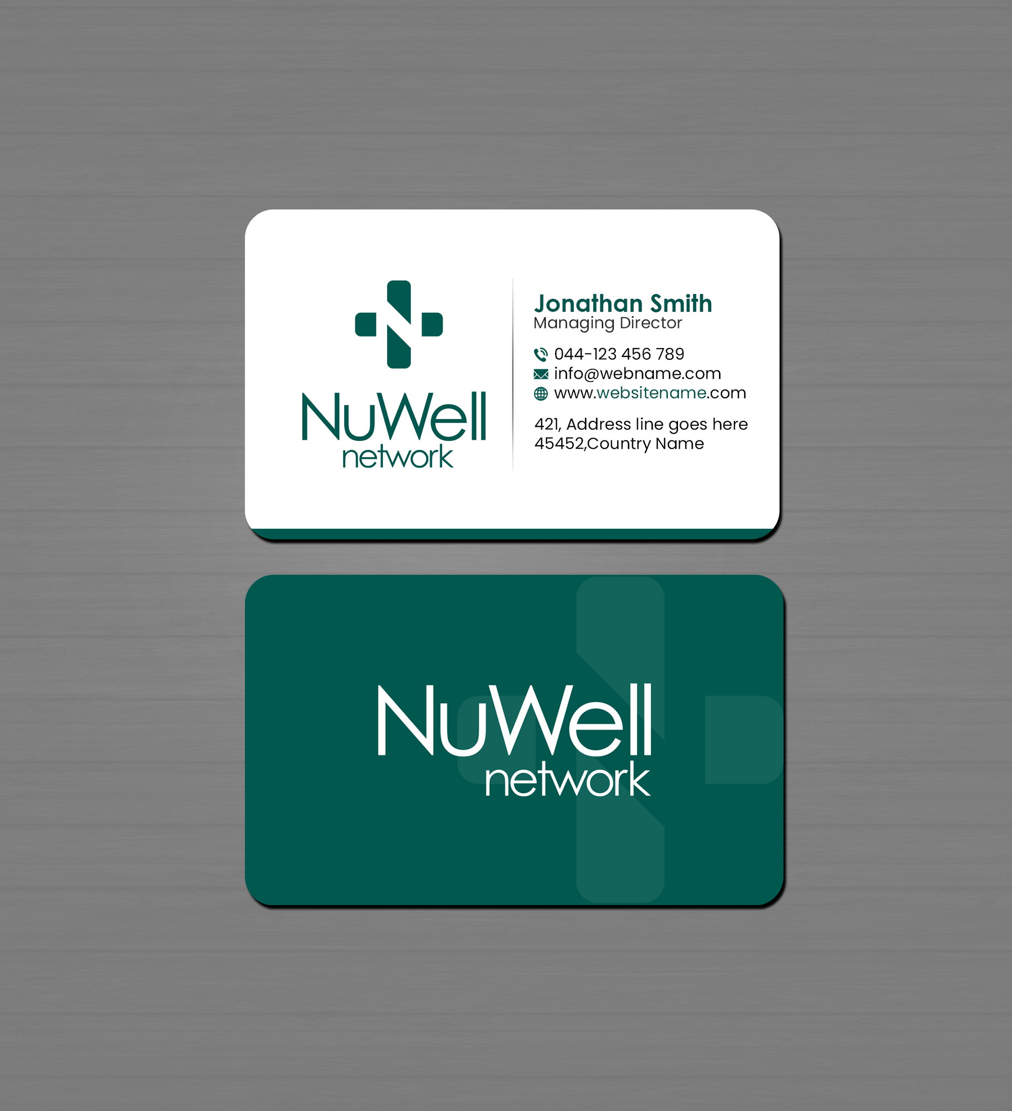 Business Card Design for NuWell Network by Creations Box 2015 | Design ...