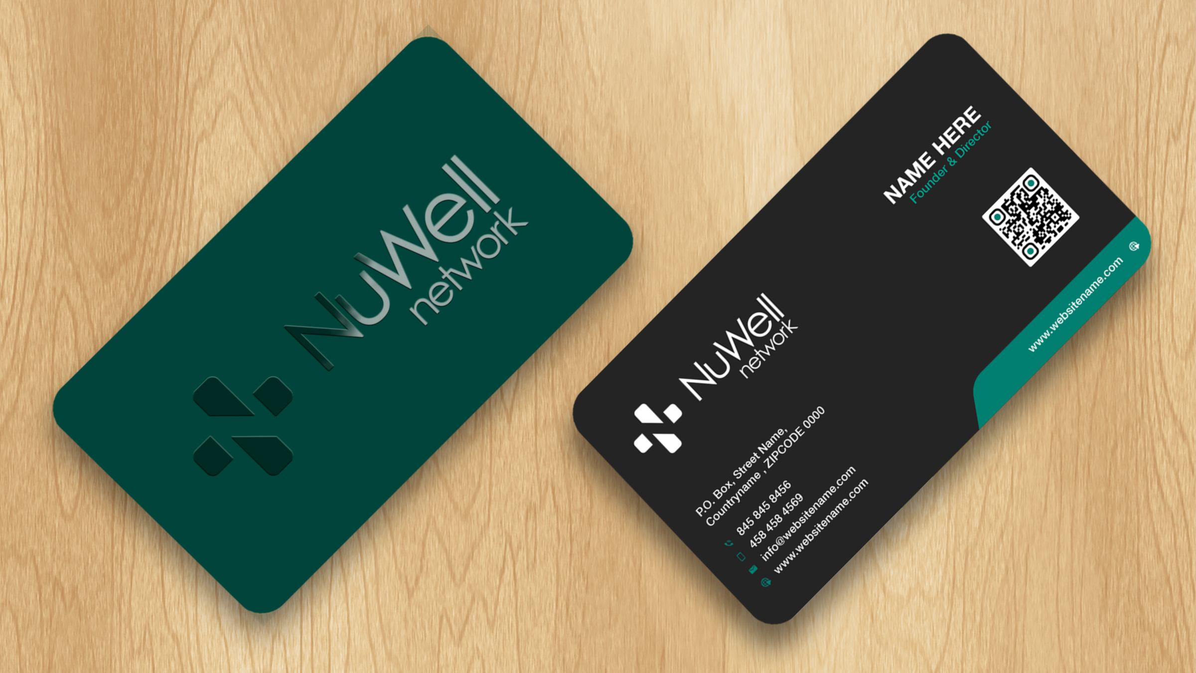 Business Card Design for NuWell Network by Isu-D | Design #33143830