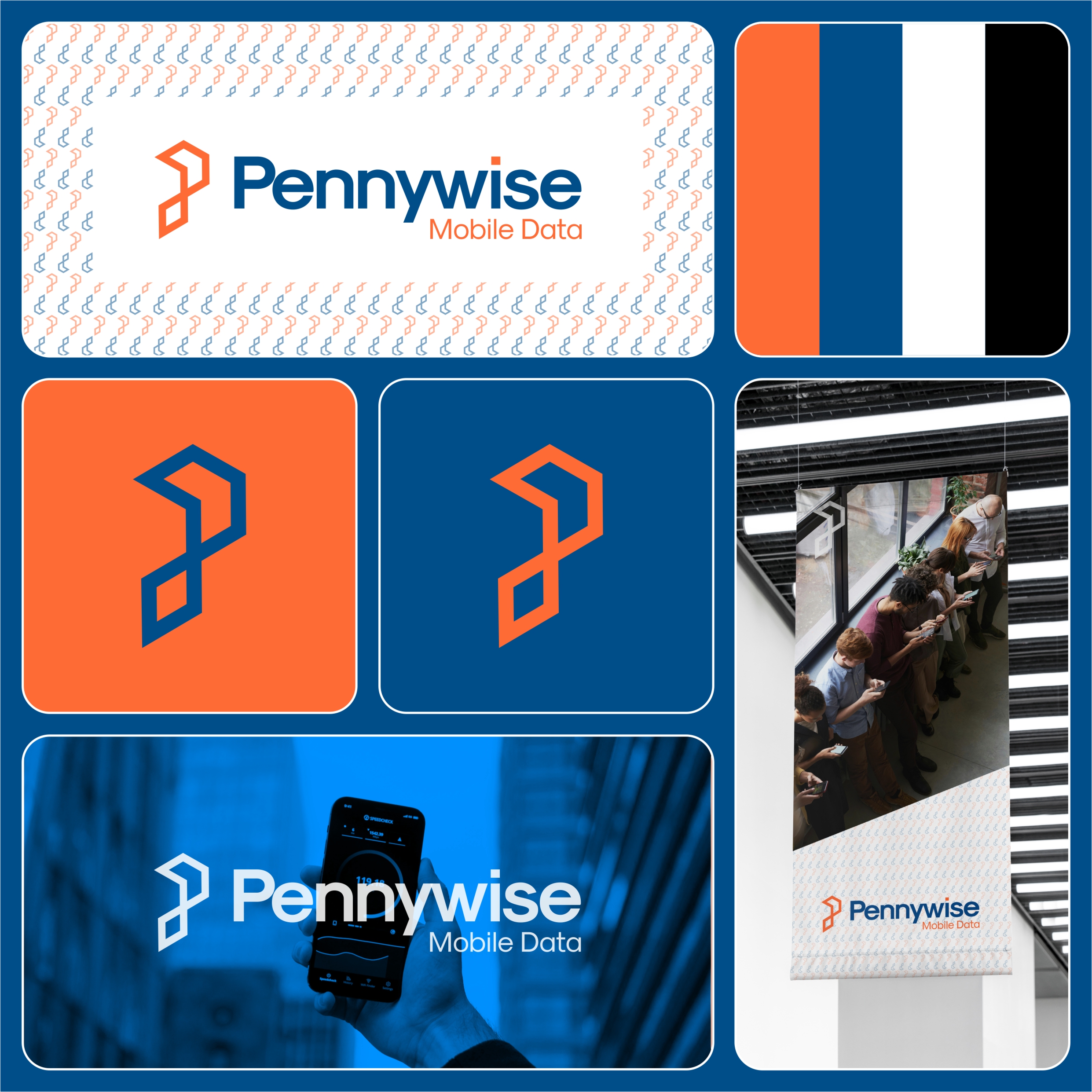 Logo Design for Pennywise Mobile Data by Bayu sugara | Design #33158312