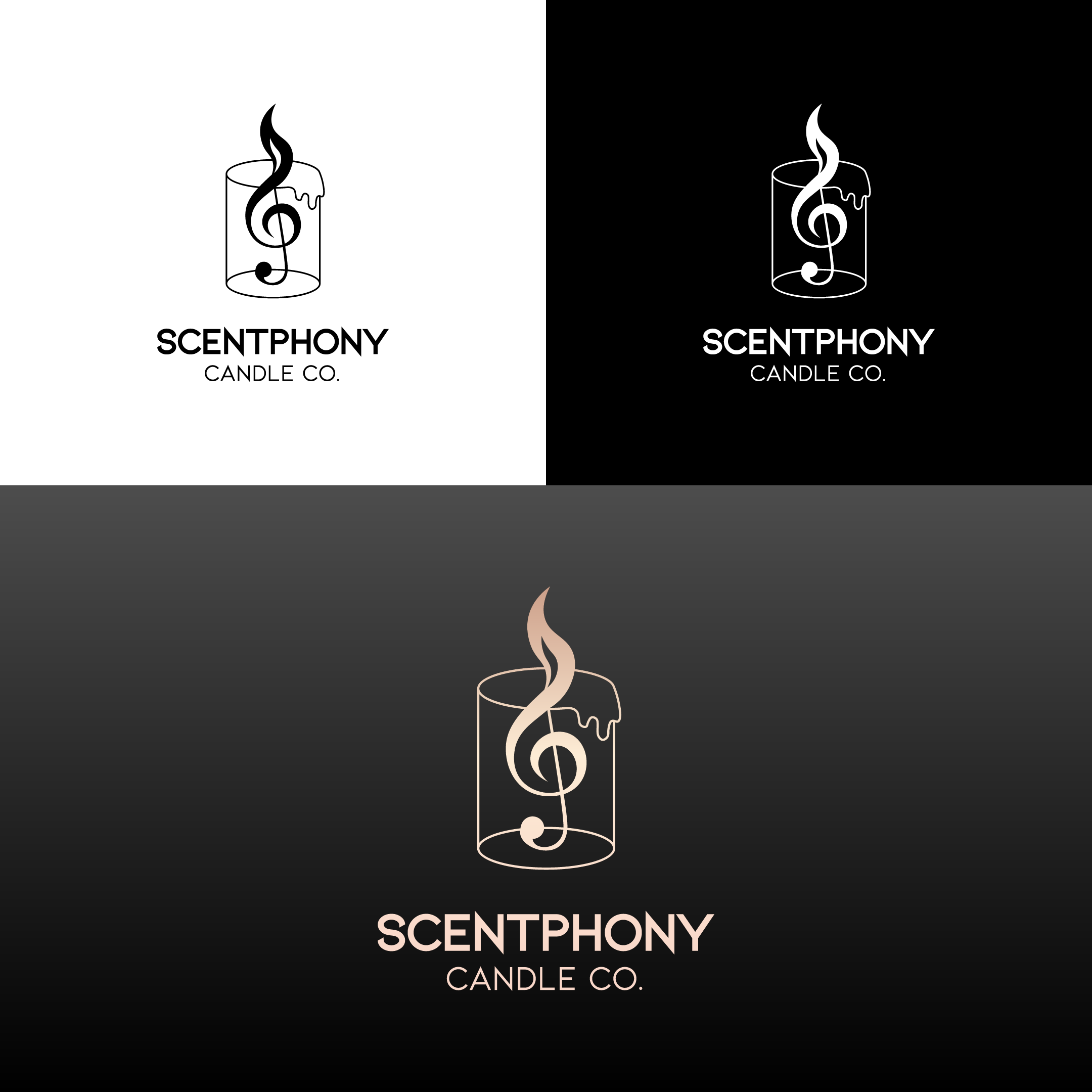 Elegant, Professional, Candle Company Logo Design for Scentphony Candle ...