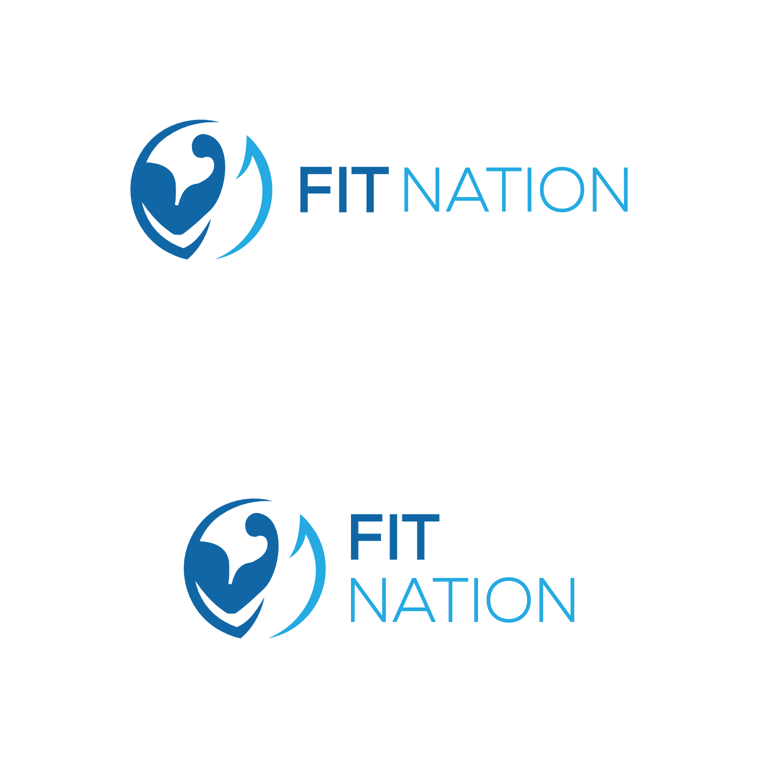 Elegant, Playful, Fitness Logo Design for Fit Nation by adeva | Design ...