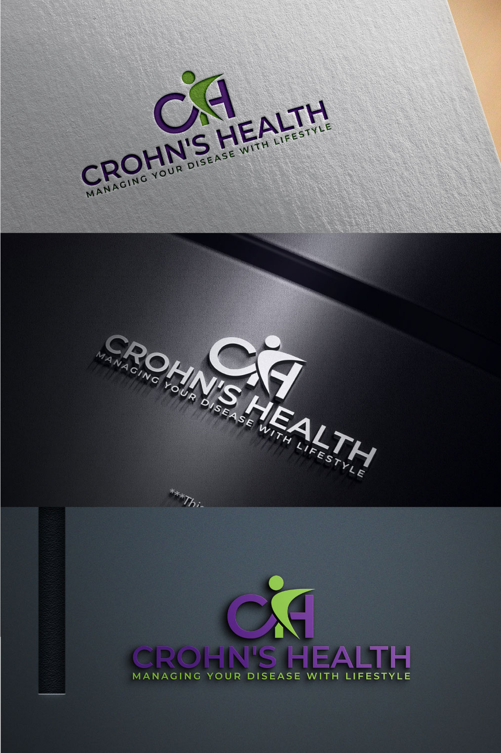 Logo Design for "Crohn's Health" "You decide how sick you want to be ...