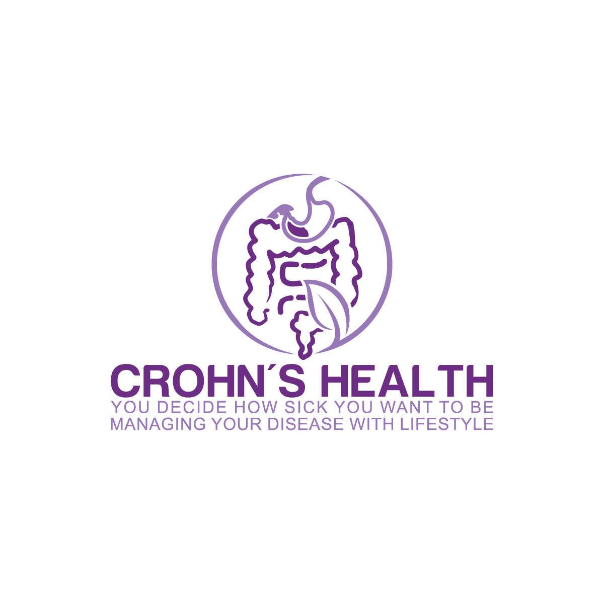 Logo Design for "Crohn's Health" "You decide how sick you want to be ...