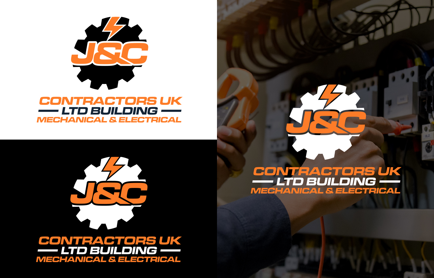 Logo Design for J&C Contractors (UK) Ltd Building, Mechanical & Electrical contractors by Riv ...