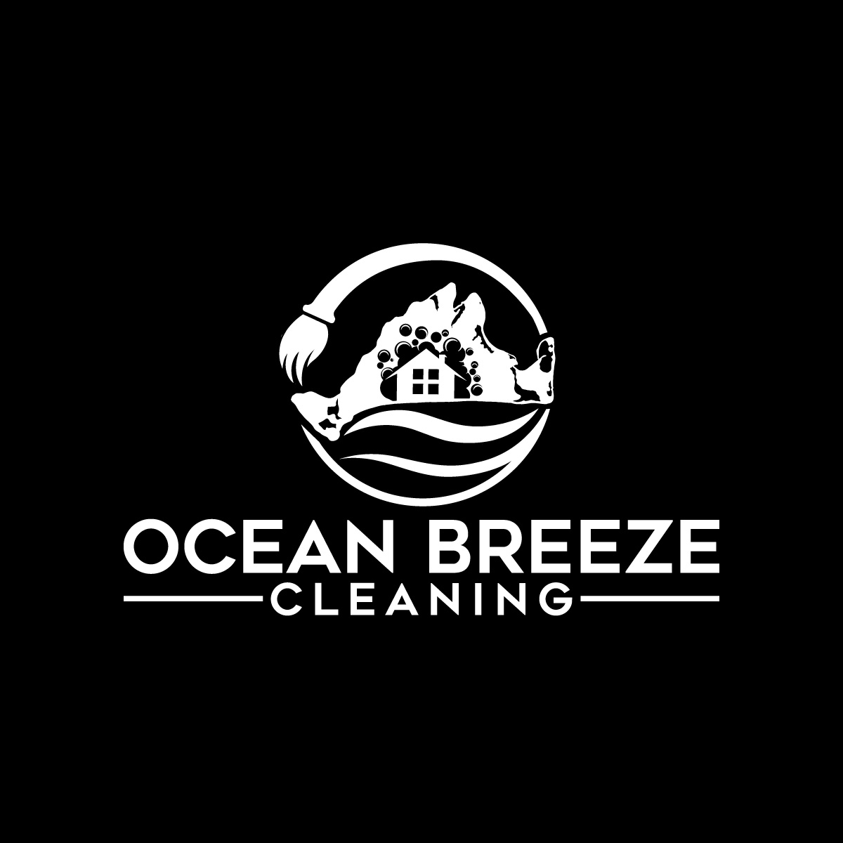 Playful, Bold, House cleaning Logo Design for Ocean Breeze Cleaning by ...