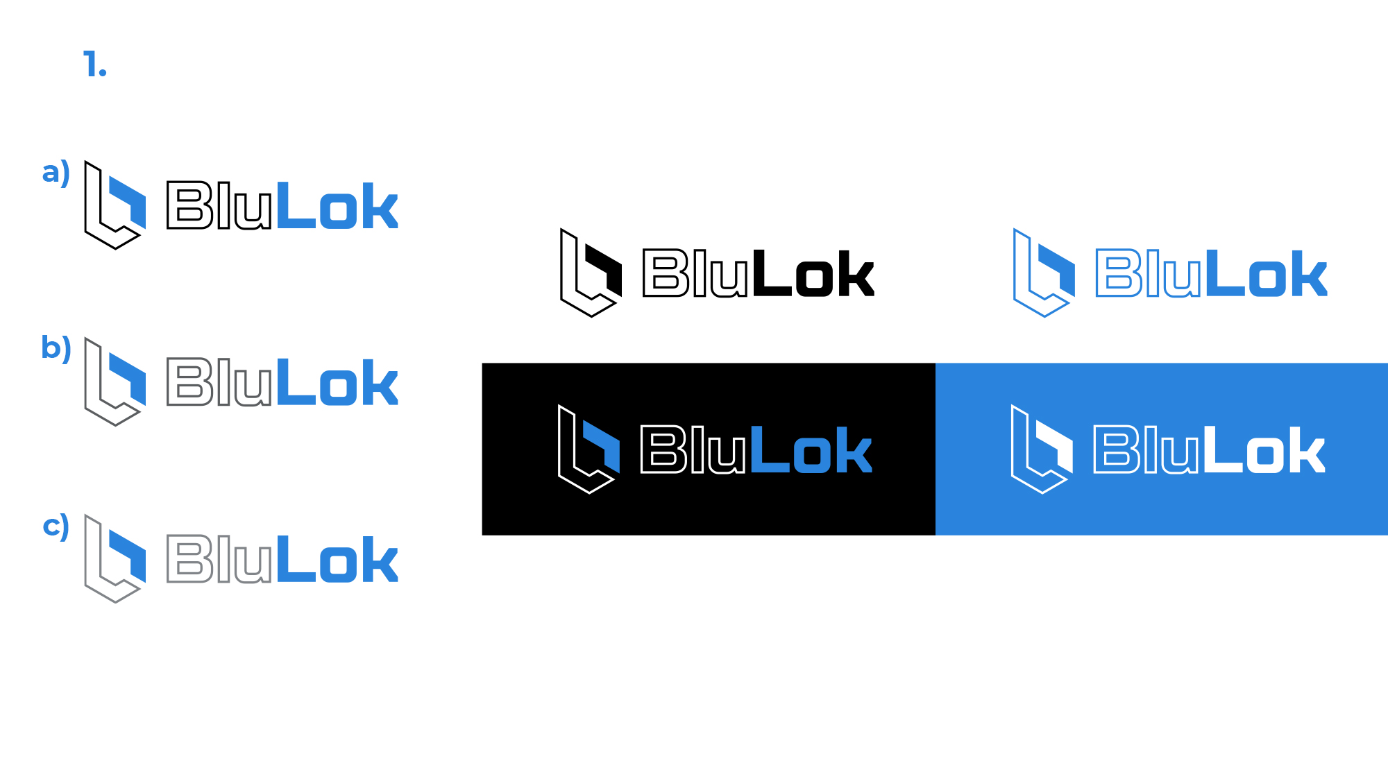 Bold, Serious Logo Design for BluLok by ERGO | Design #33202803
