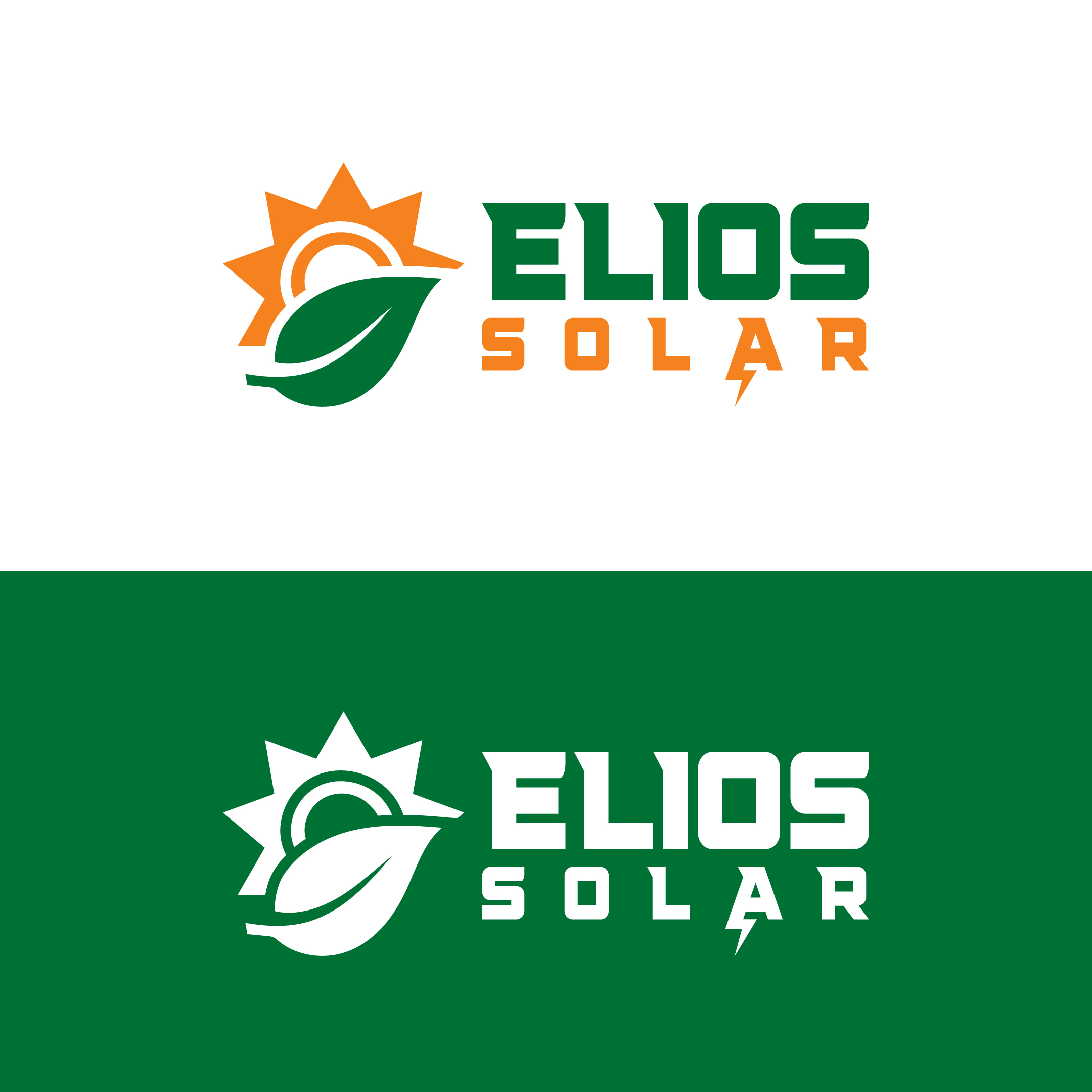 Modern, Bold Logo Design for elios solar by Myukh Naha | Design #33173169