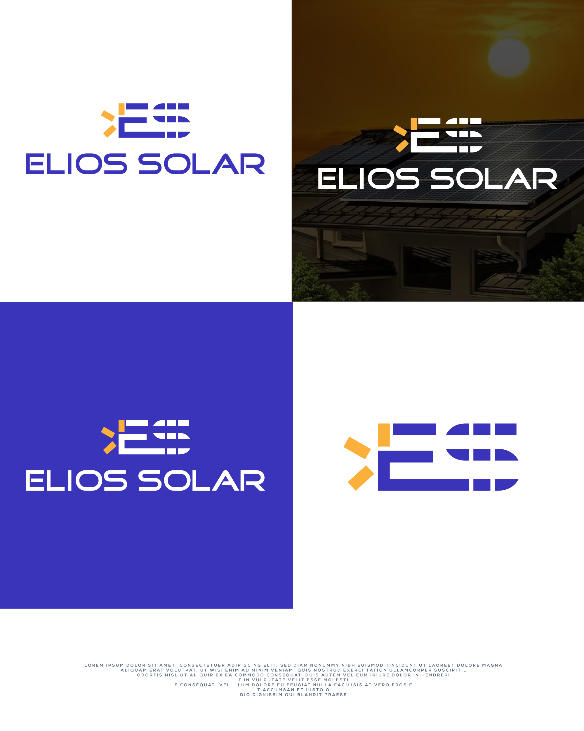 Modern, Bold Logo Design for elios solar by akdesigner99 | Design #33141194