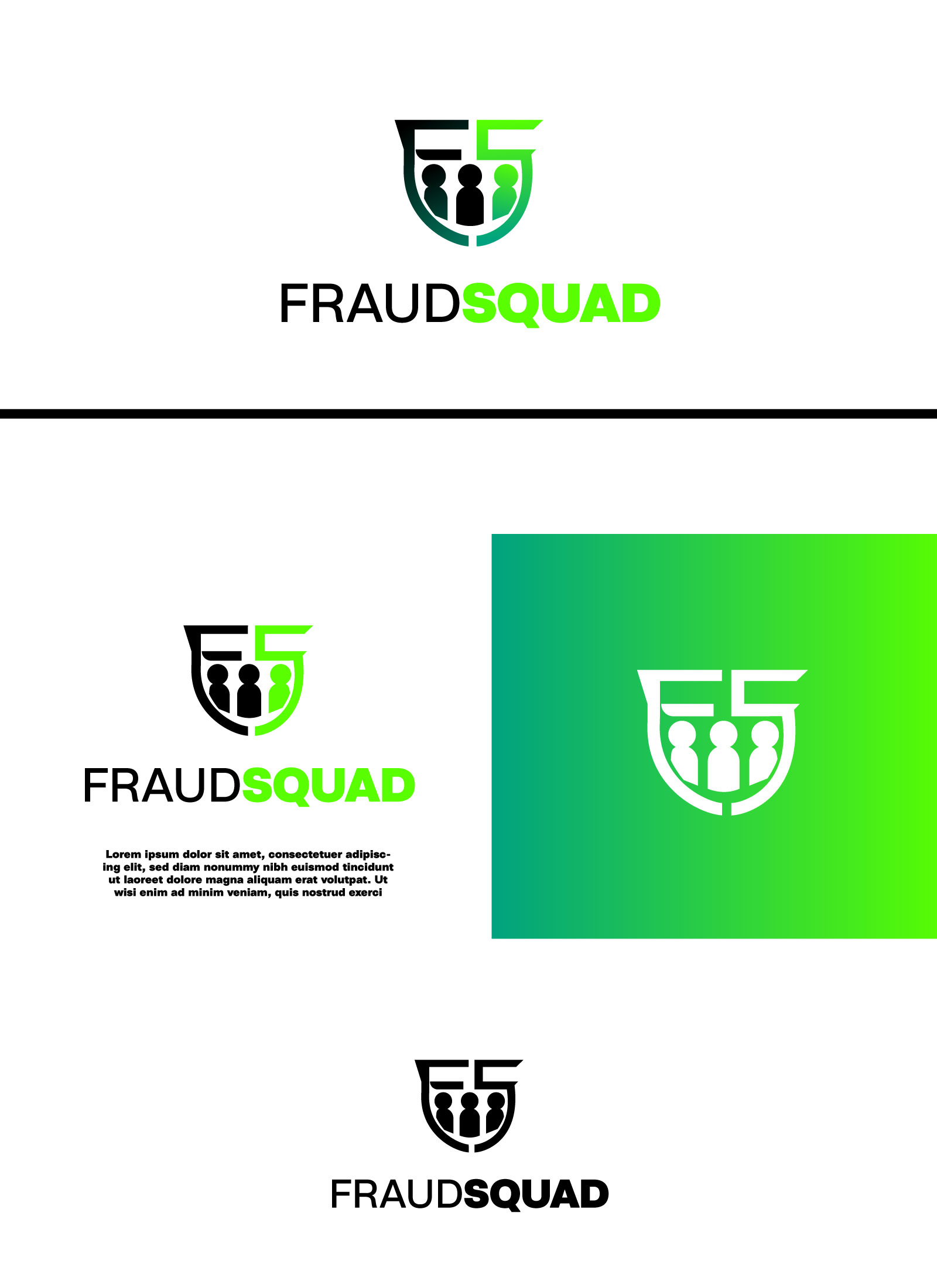 Serious, Masculine Logo Design for Fraud Squad by F a r i s a | Design ...