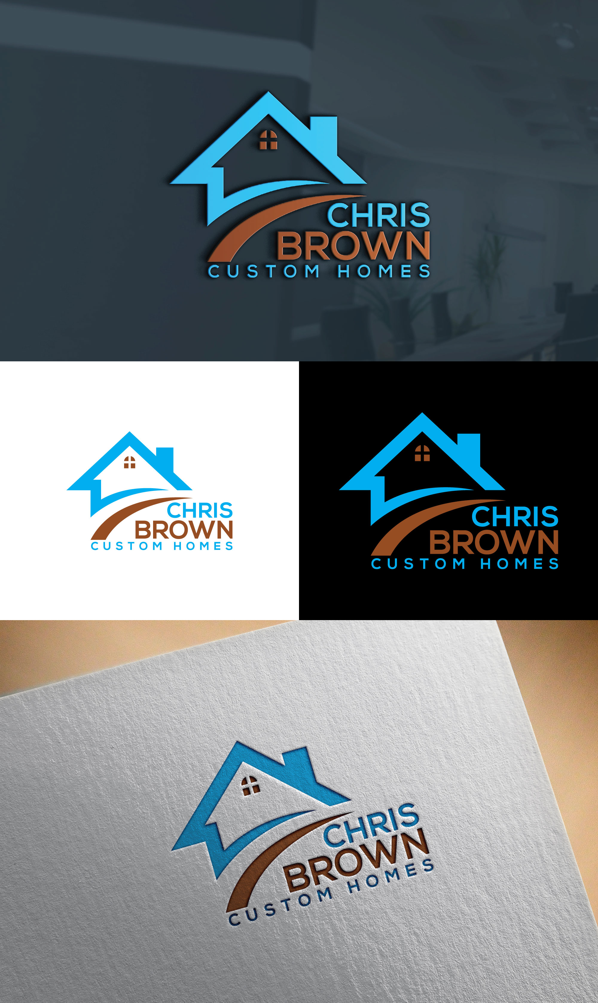 Bold, Playful, home builder, consrtuction Logo Design for chris brown ...
