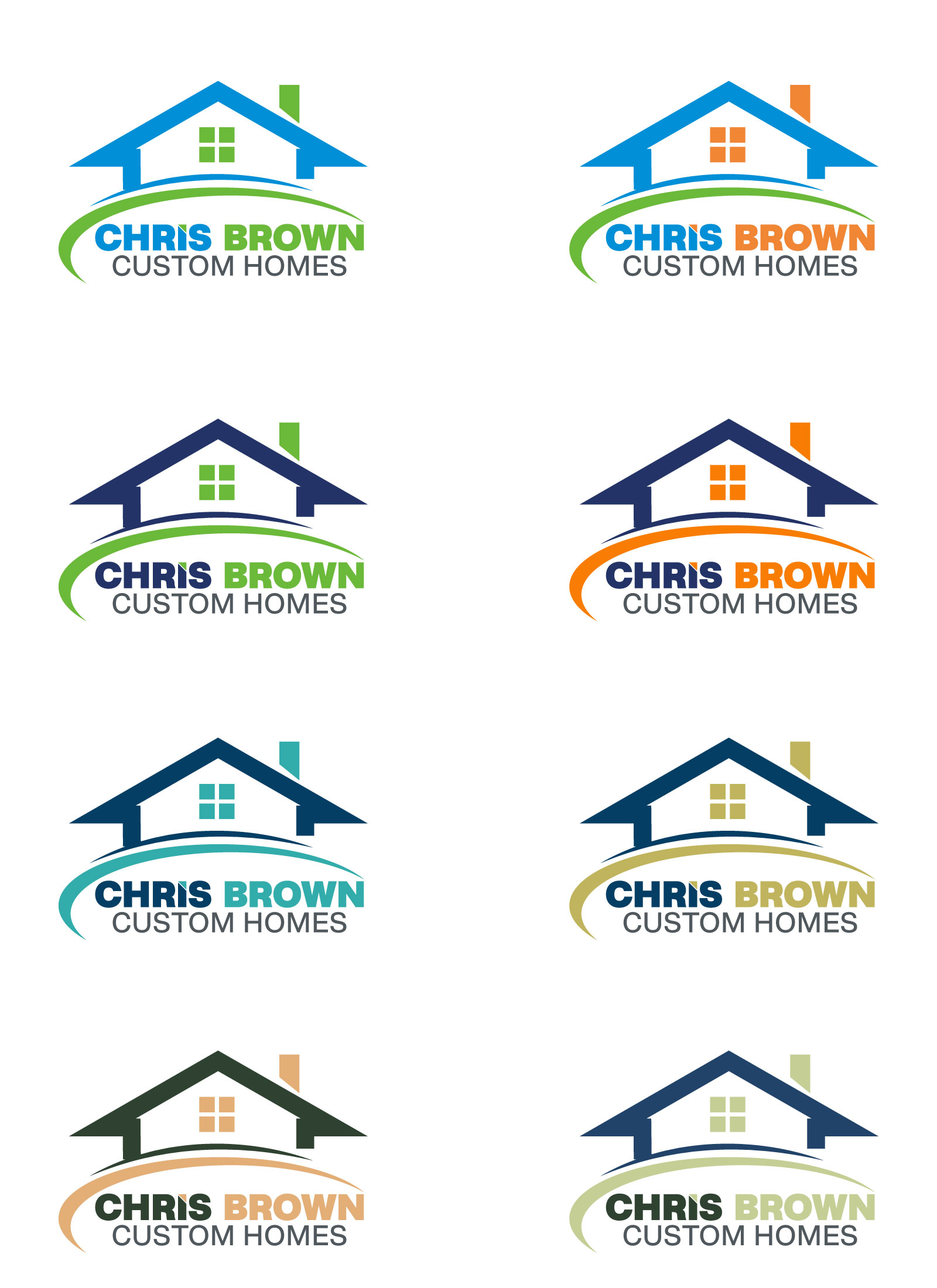 Bold, Playful, home builder, consrtuction Logo Design for chris brown ...