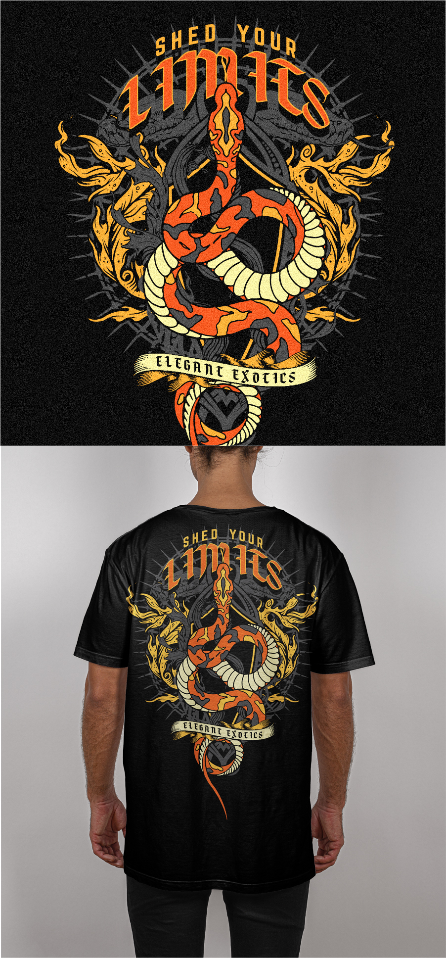 Bold, Colorful, Pet, reptile T-shirt Design for a Company by 1Concept ...