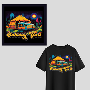 Subway or train coming out of a yurt | 11 T-shirt Designs for a ...