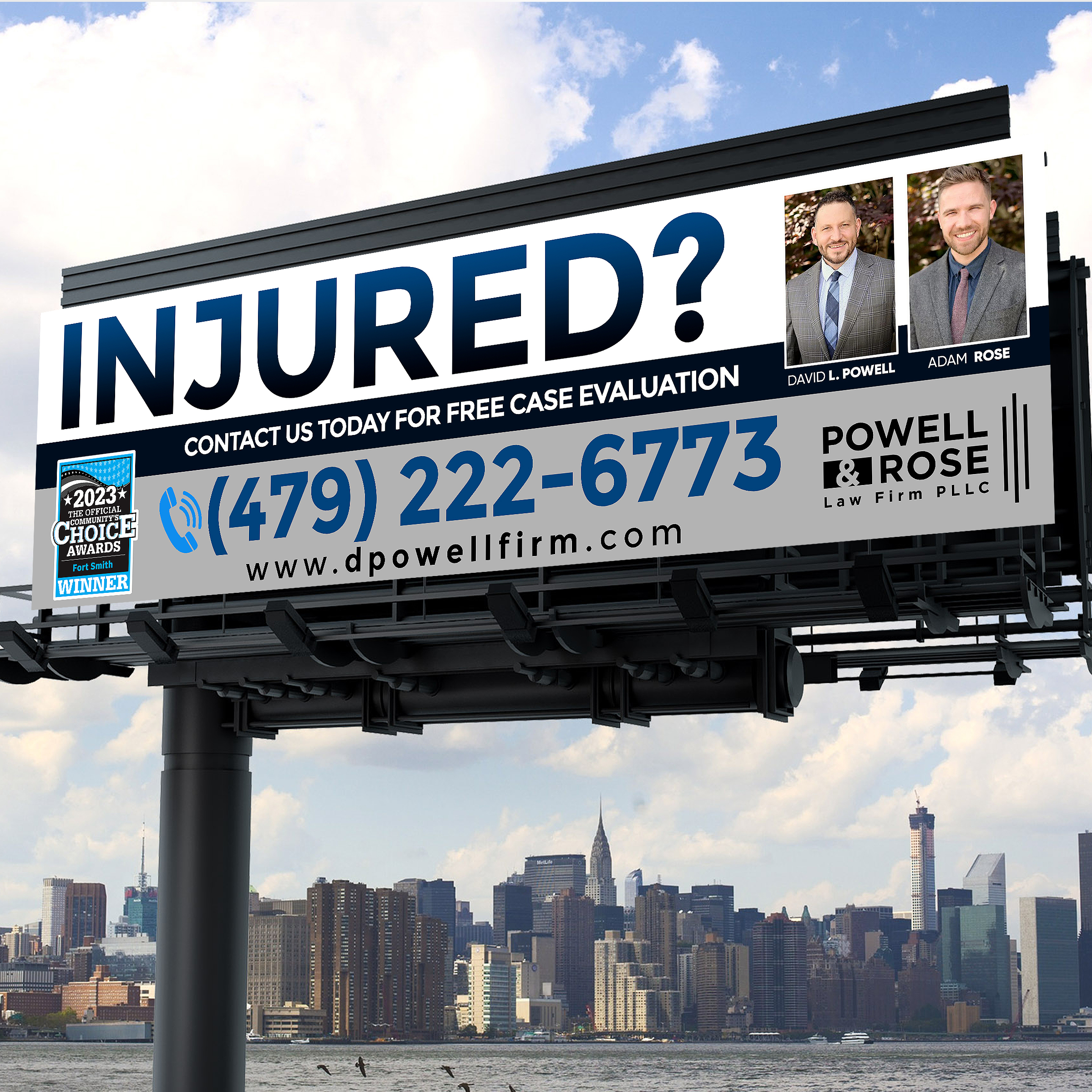 Serious, Modern Billboard Design for Law Offices of David L Powell ...