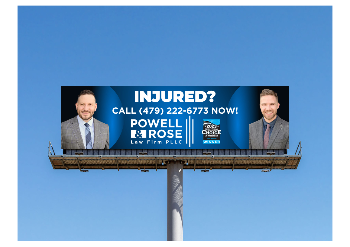 Serious, Modern Billboard Design for Law Offices of David L Powell ...