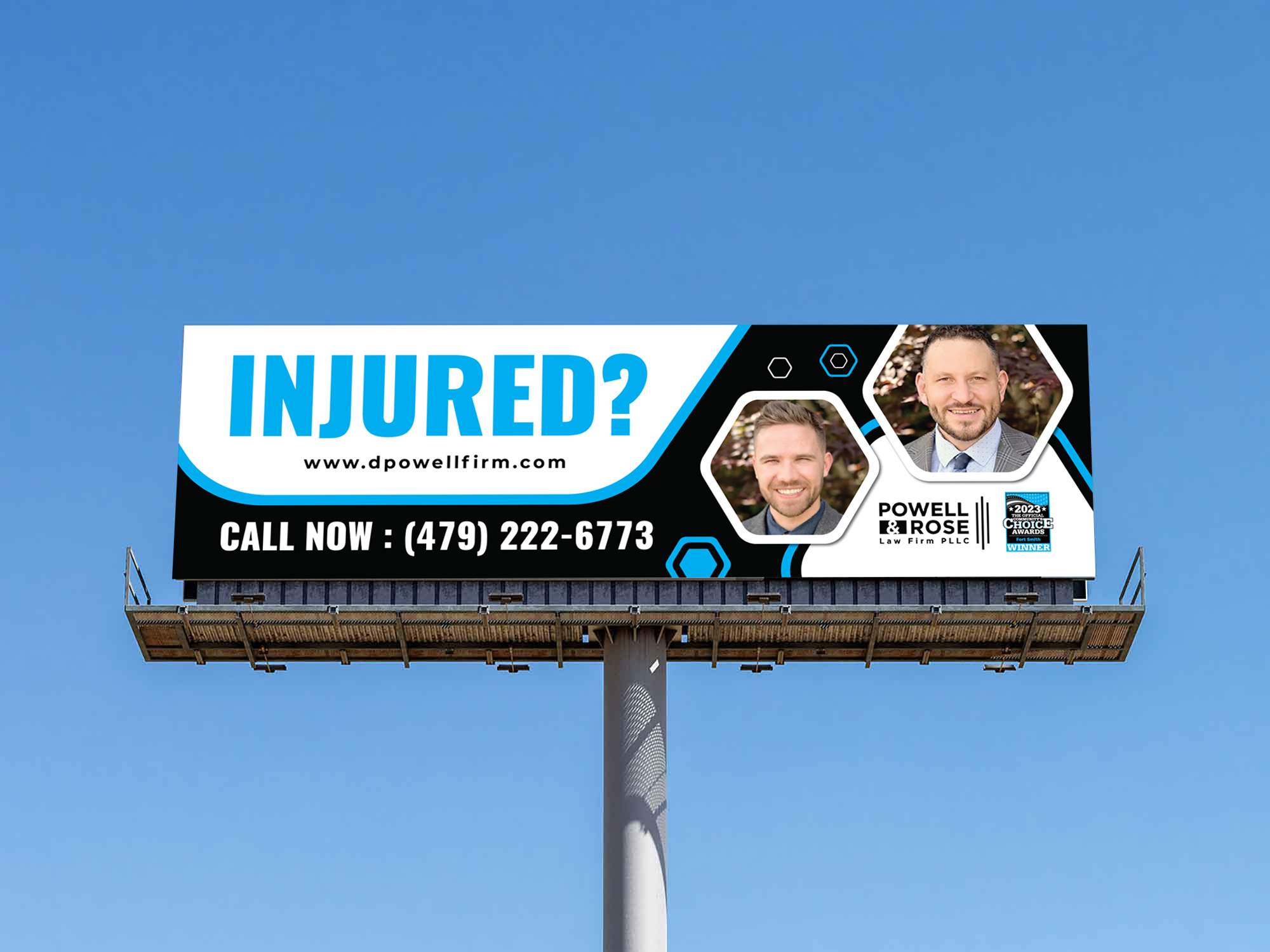 Serious, Modern Billboard Design for Law Offices of David L Powell ...