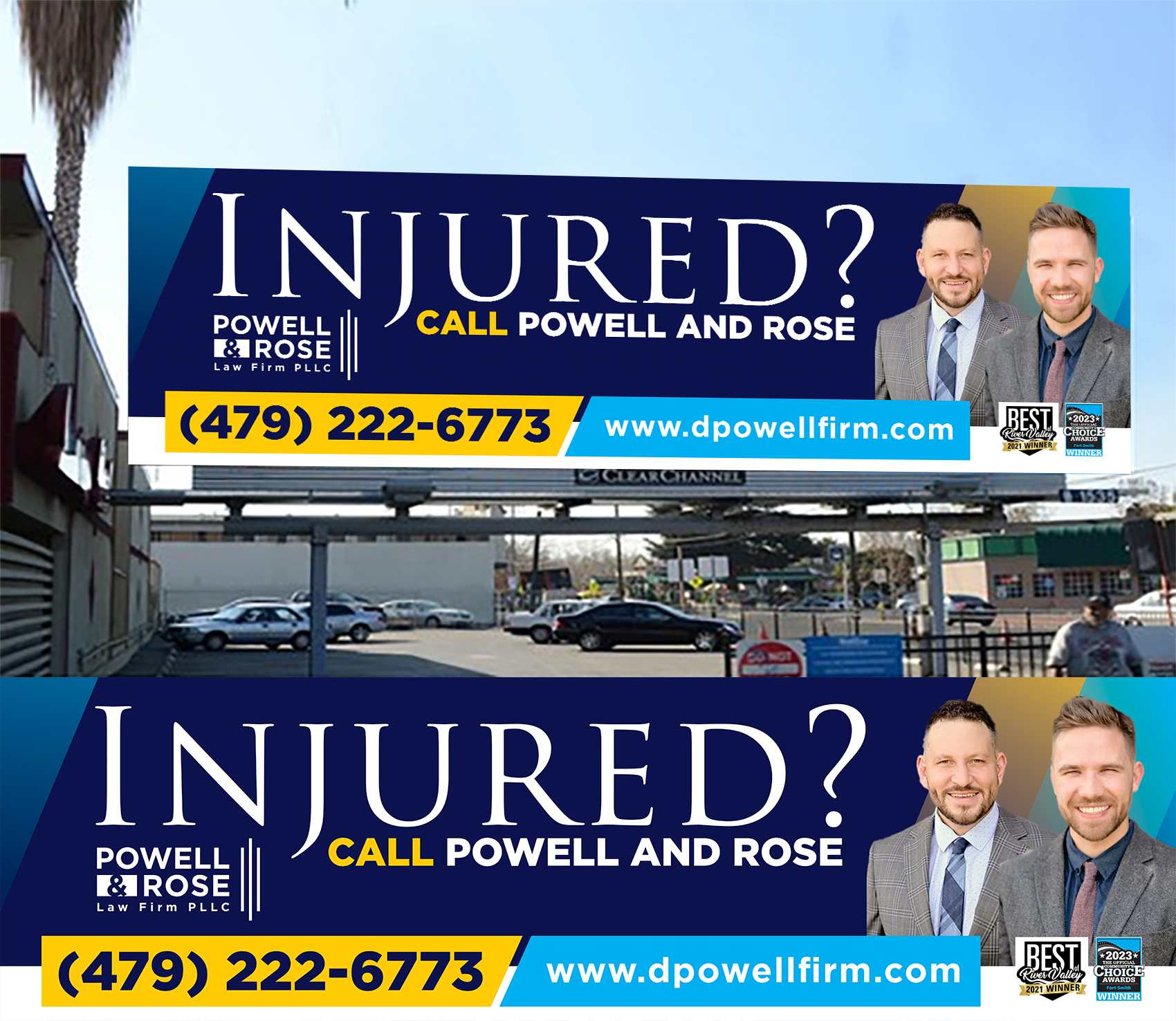 Serious, Modern Billboard Design for Law Offices of David L Powell ...