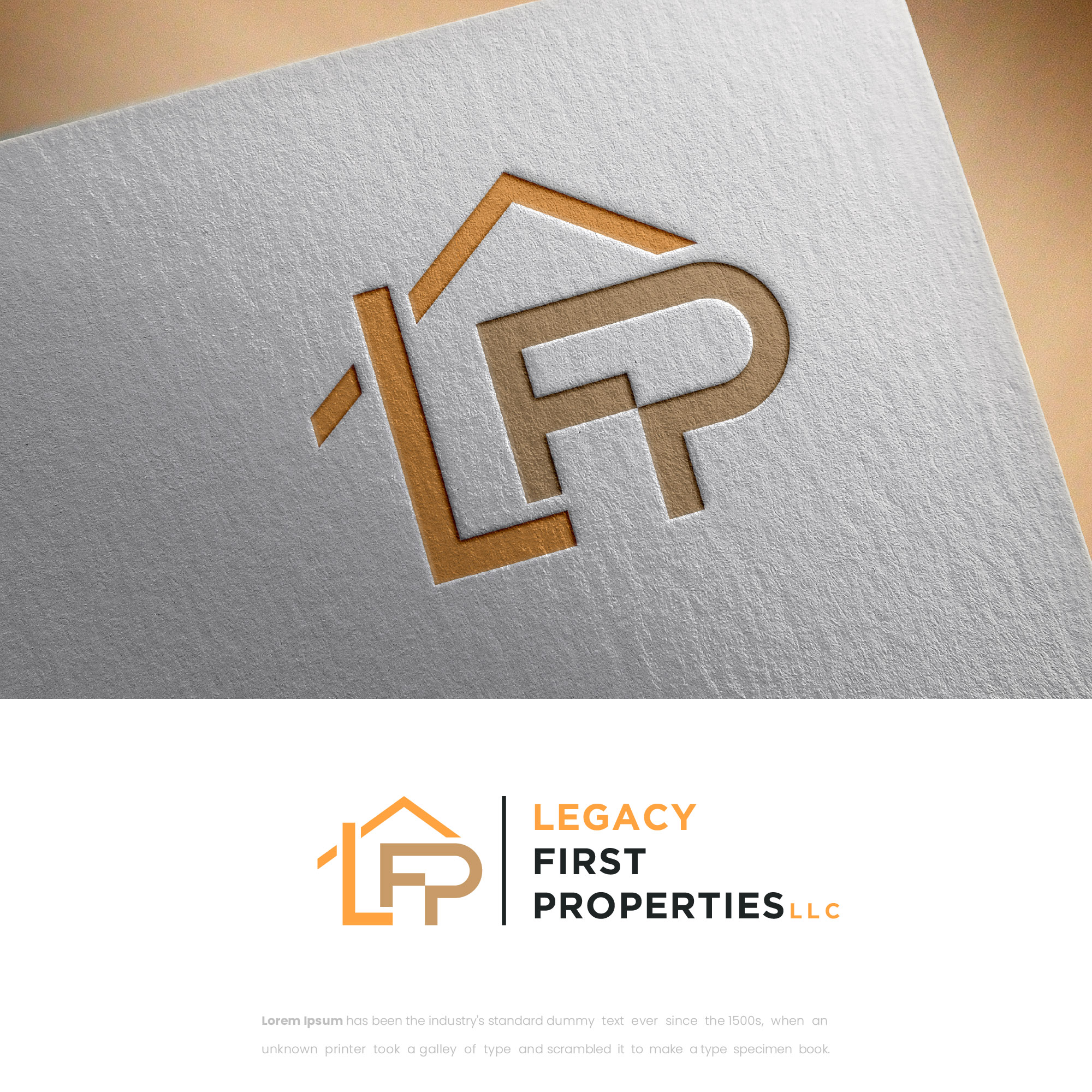 Serious, Modern, Real Estate Logo Design for Legacy First Properties ...