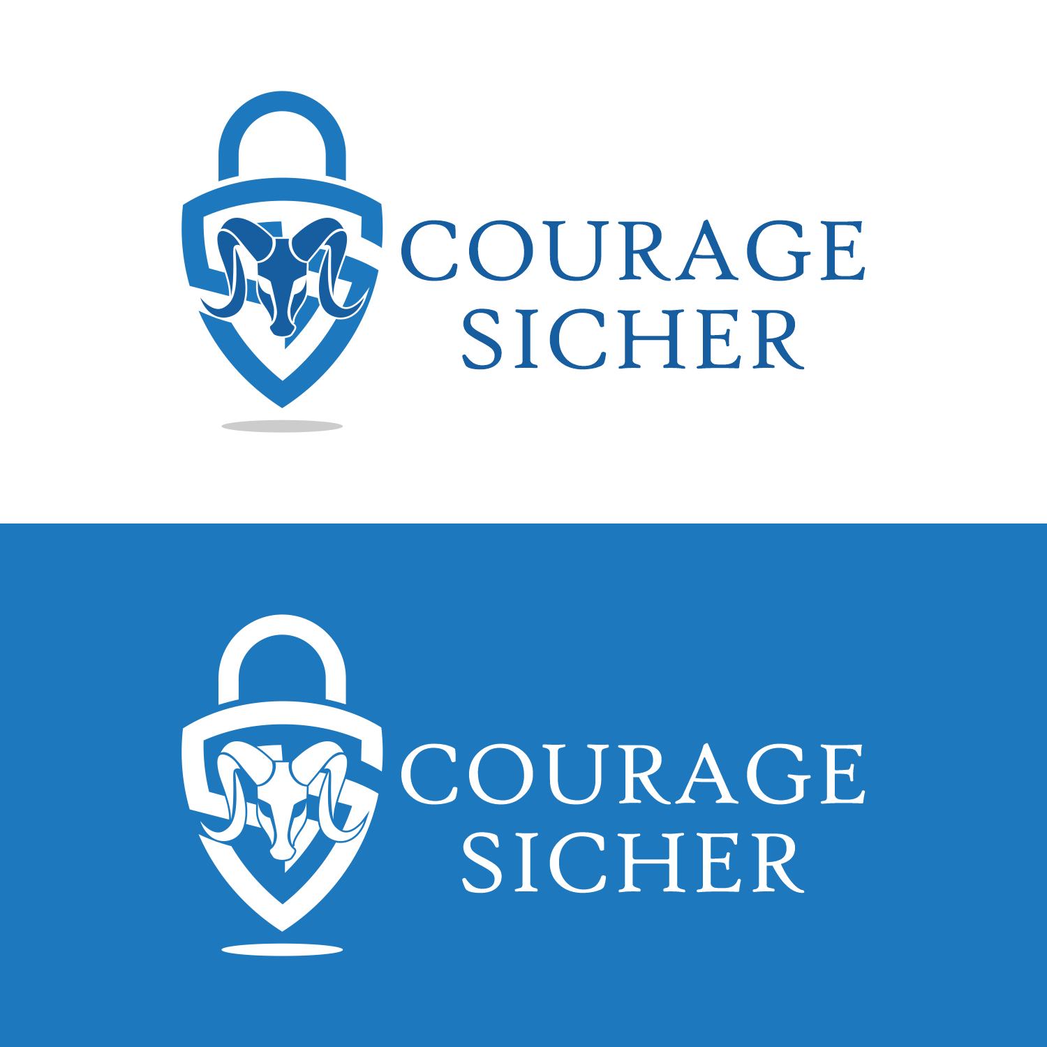 Elegant, Serious Logo Design for COURAGE-SICHER by Davids Design ...
