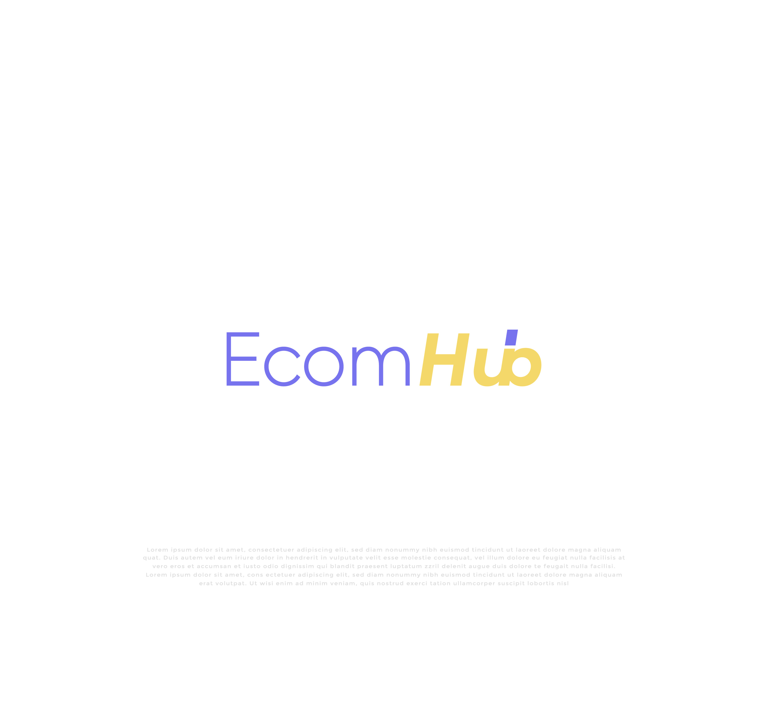 Logo Design for EcomHub by mehedi.h | Design #33199425
