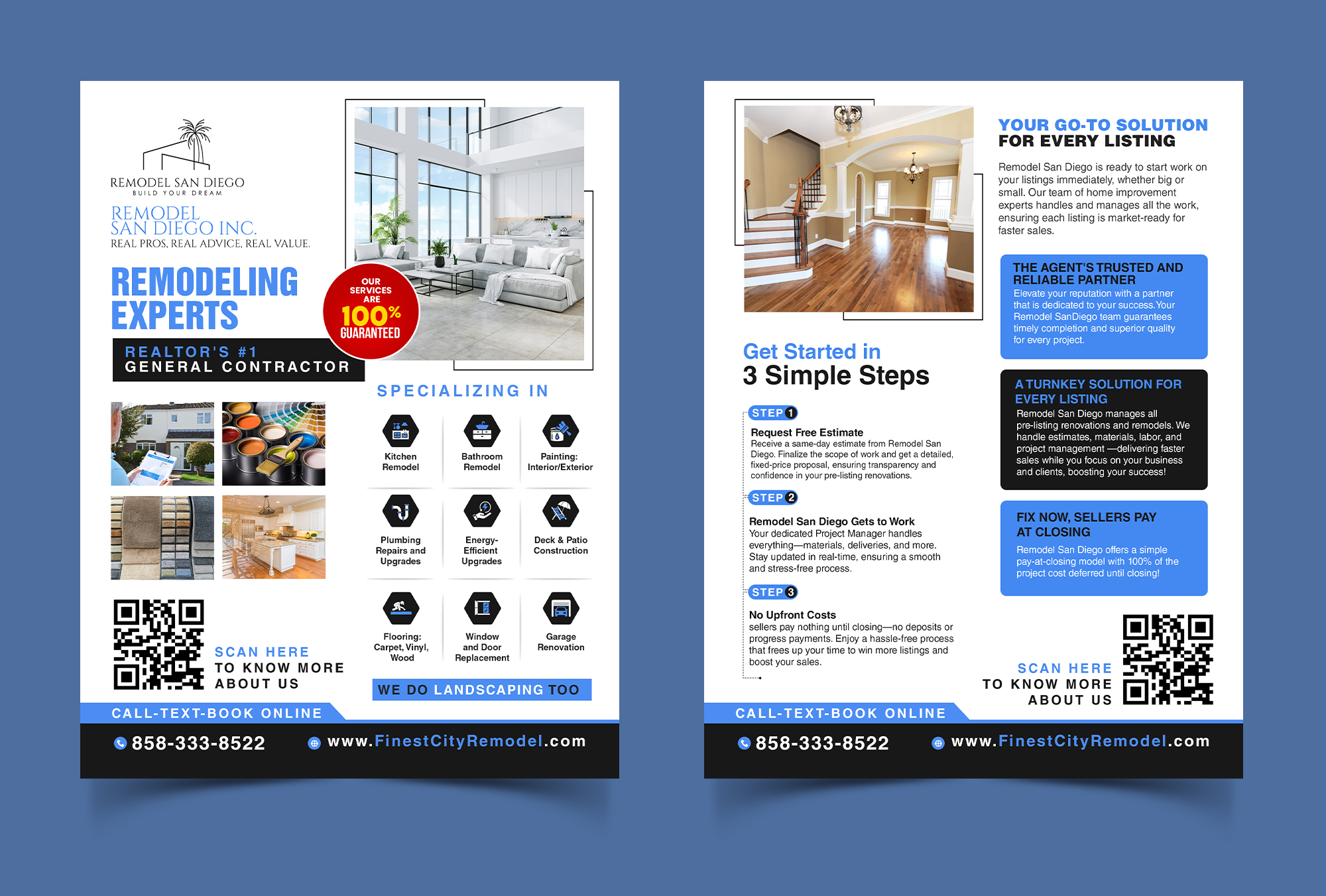 Bold, Serious, Construction General Contractor Flyer Design for SD Pro ...