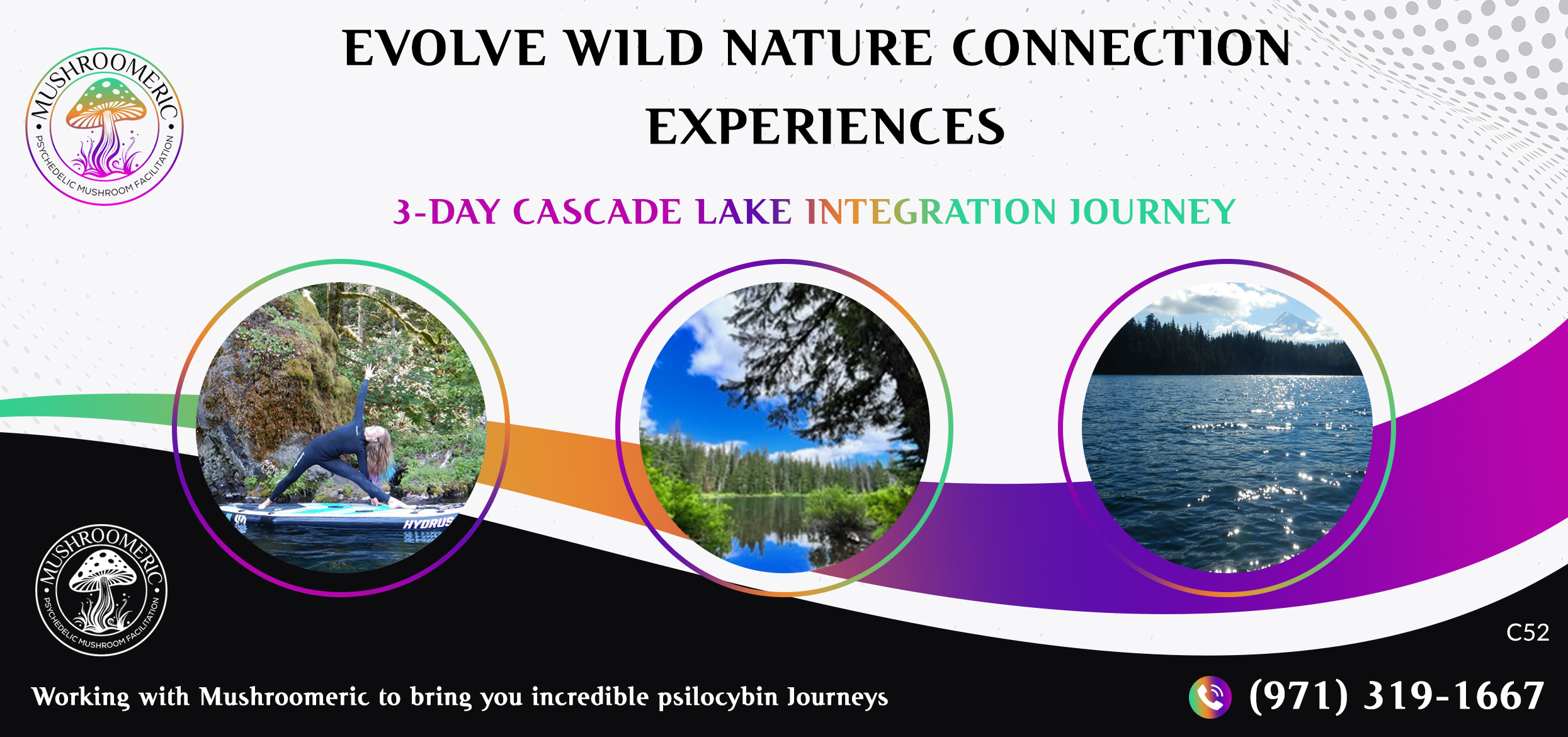 Upmarket, Playful, Psilocybin / spiritual retreat Flyer Design for a ...