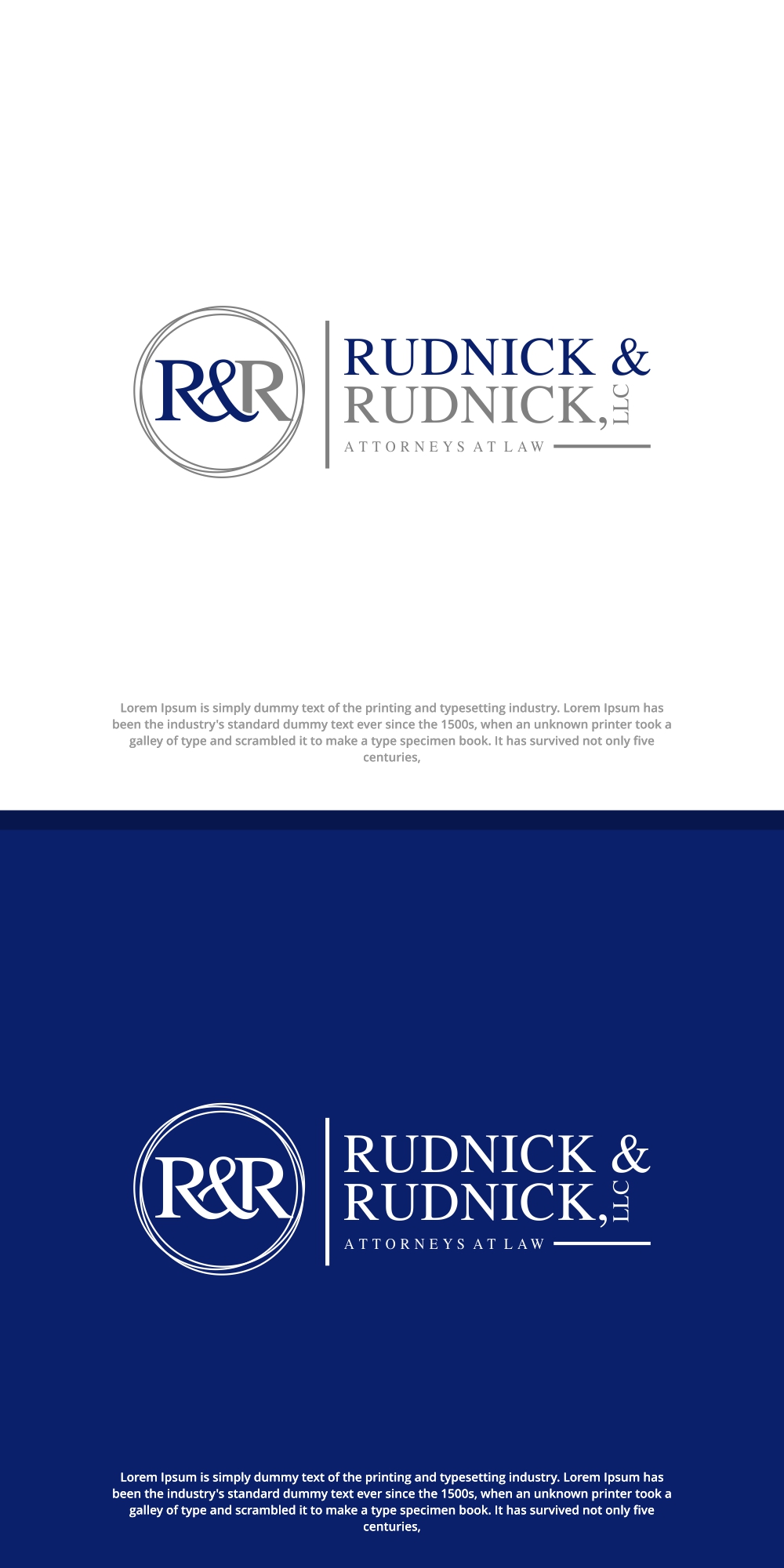 Serious, Professional, Legal Industry Logo Design for Rudnick and ...